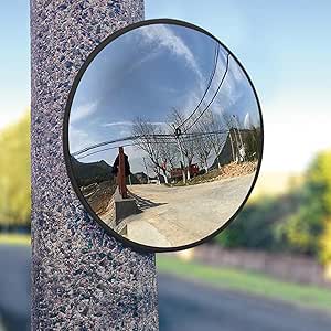 Amazon.com: Lamptti 11.8" Convex Mirror, Driveway Mirror, Traffic ...