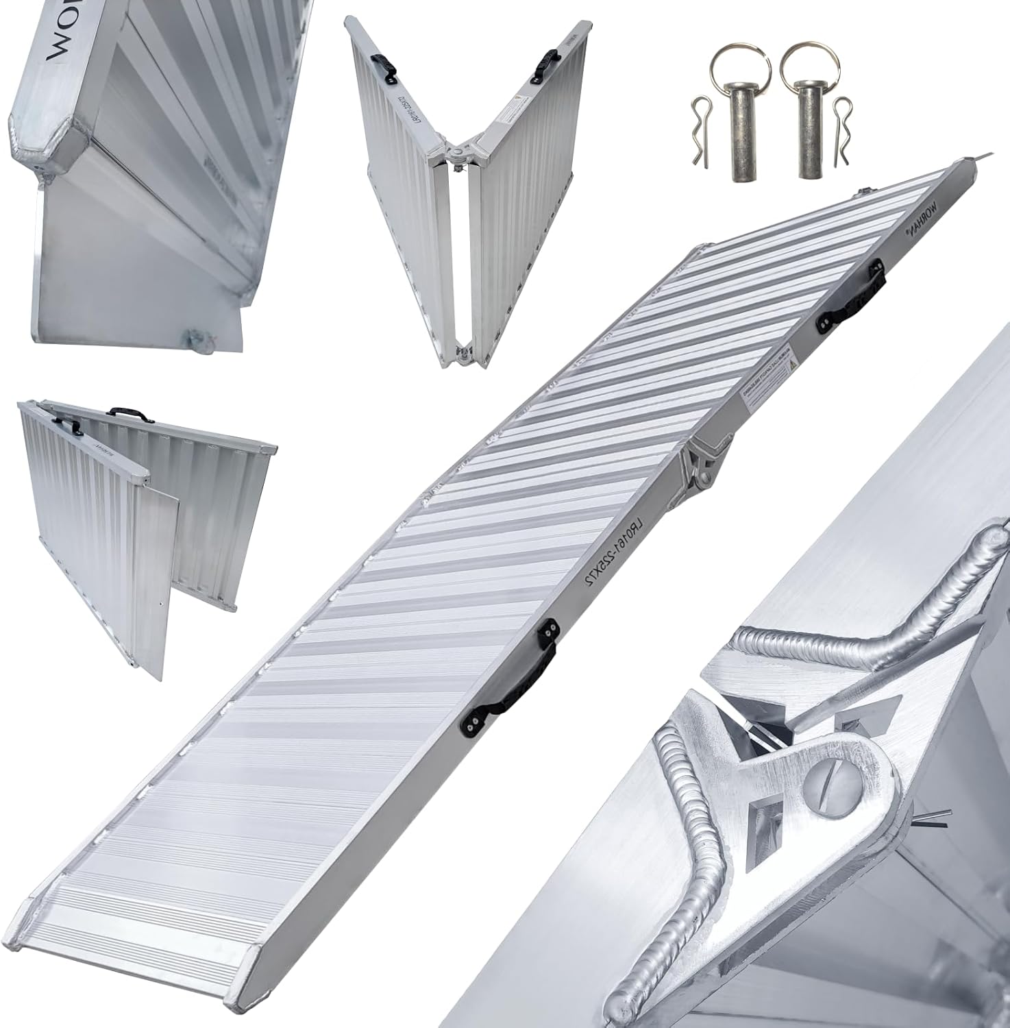 Amazon.com: WORHAN Loading Ramp 882 lbs Super Heavy Duty Traverse Walk ...