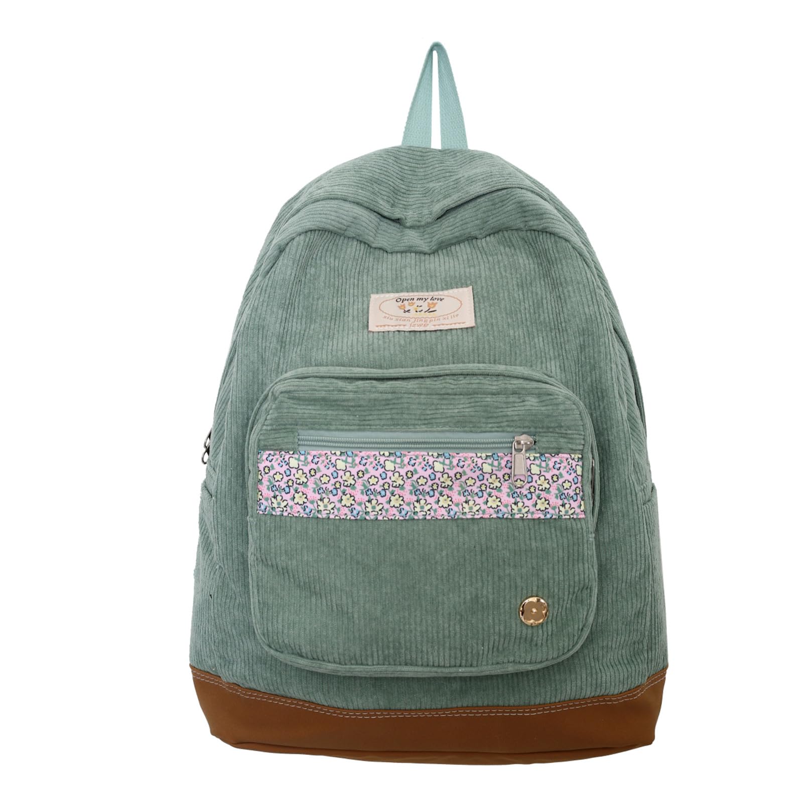 Amazon.com: Extolove Corduroy Backpack, Cute Floral Backpack for Women ...