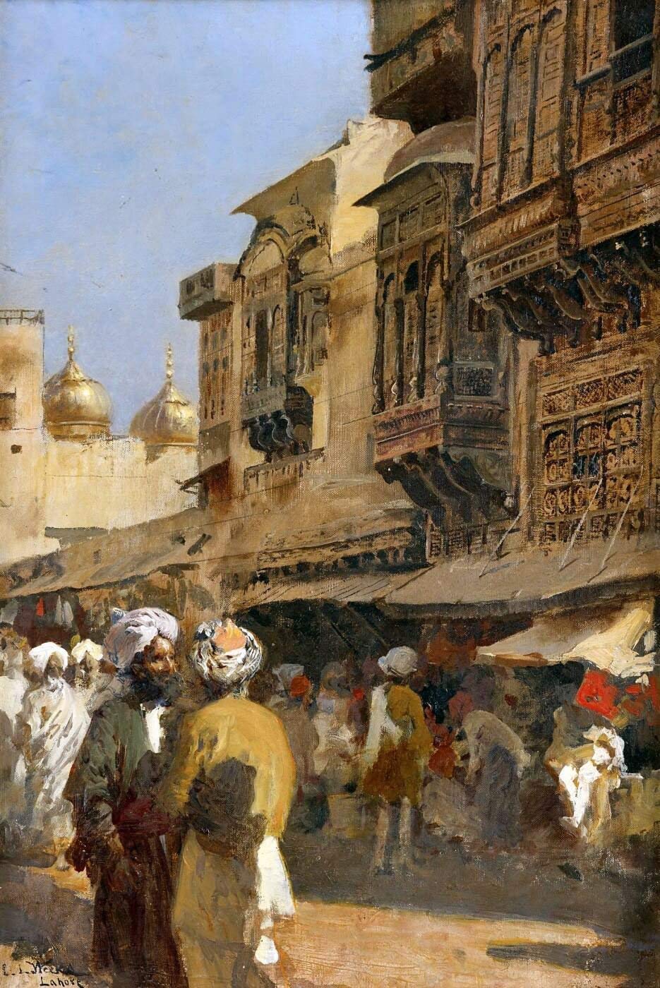Buy Tallenge - Edwin Lord Weeks - A Market Scene In Lahore - Small ...