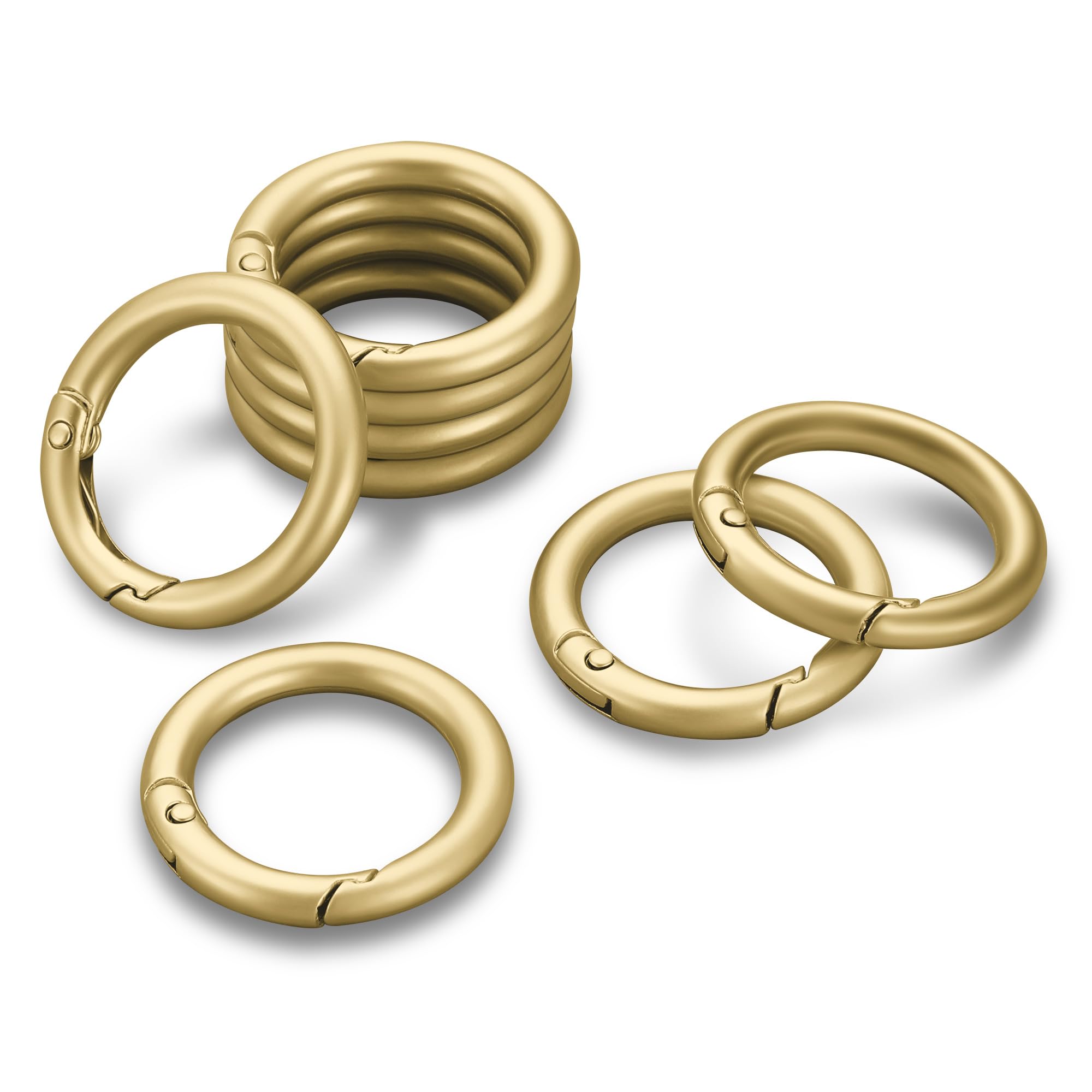 Amazon.com: Key Ring Clip, 1 Inch Keychain Rings, 8 Pack Round ...