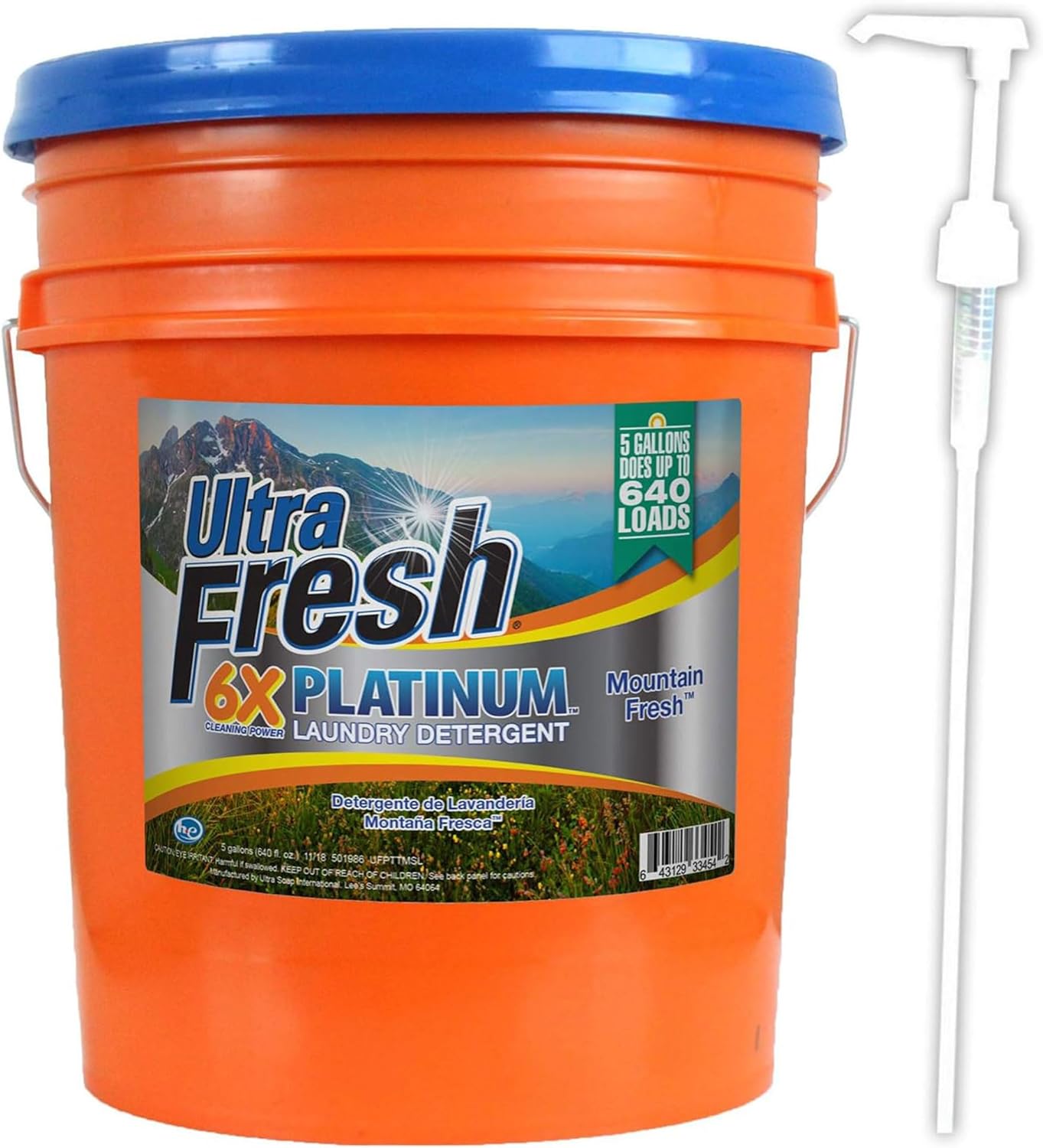 Amazon.com: Ultra Fresh 5 Gallon Liquid Laundry Detergent Washing Soap ...
