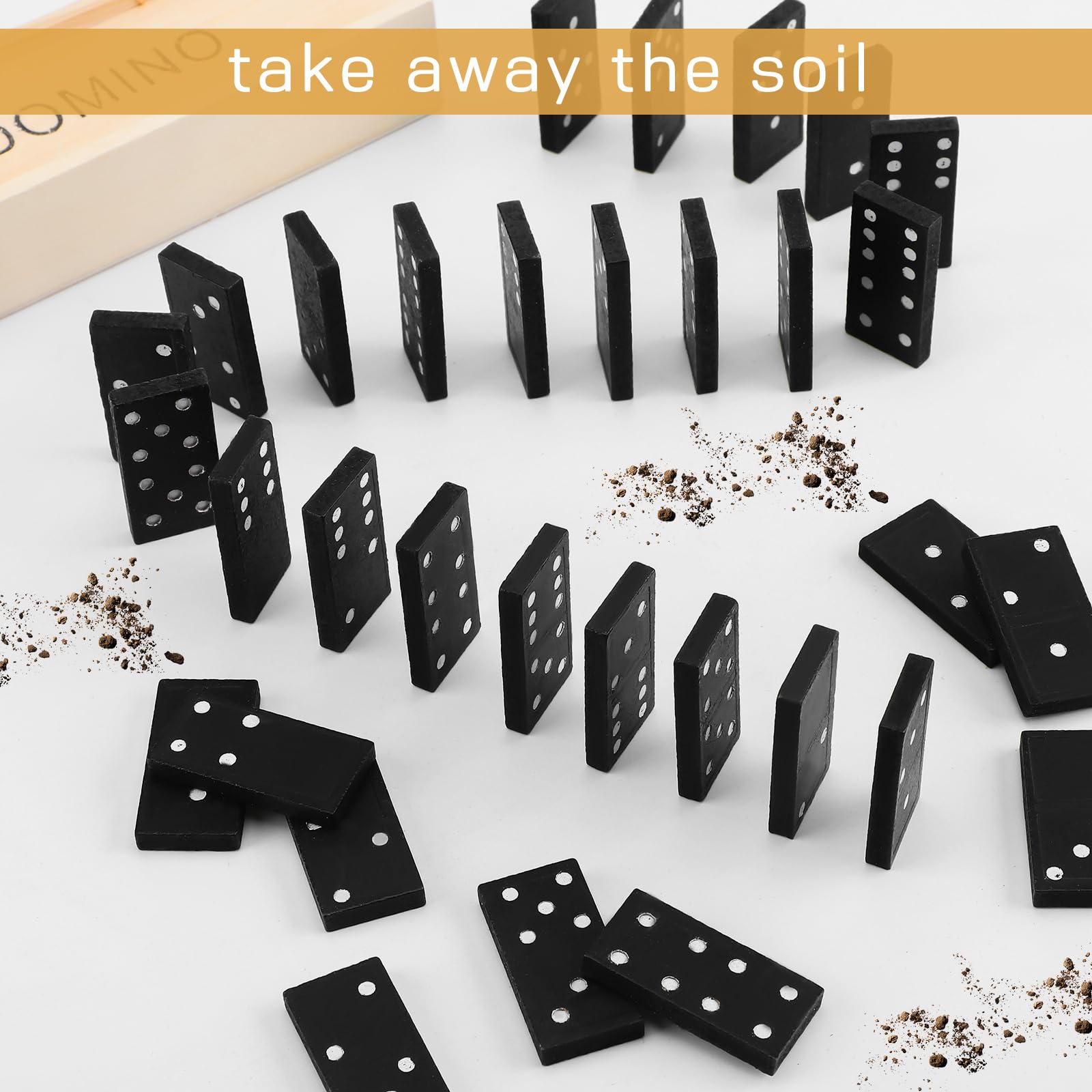 Snapklik.com : Hungdao Mini Dominoes Set For Adults Bulk Double 6 ...
