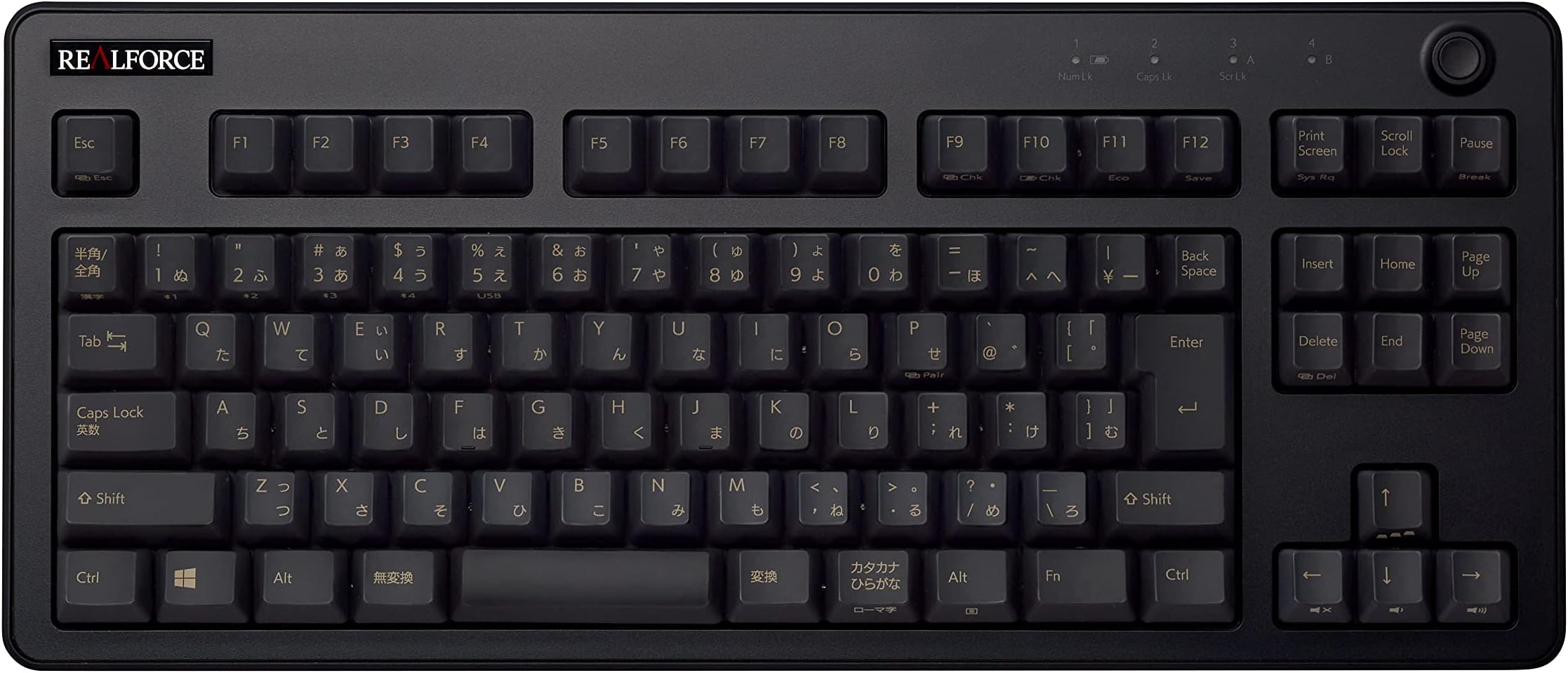 Amazon.co.jp: REALFORCE R3S キーボード 有線 テンキーレス 30g 日本語配列 ブラック R3SC13 ...