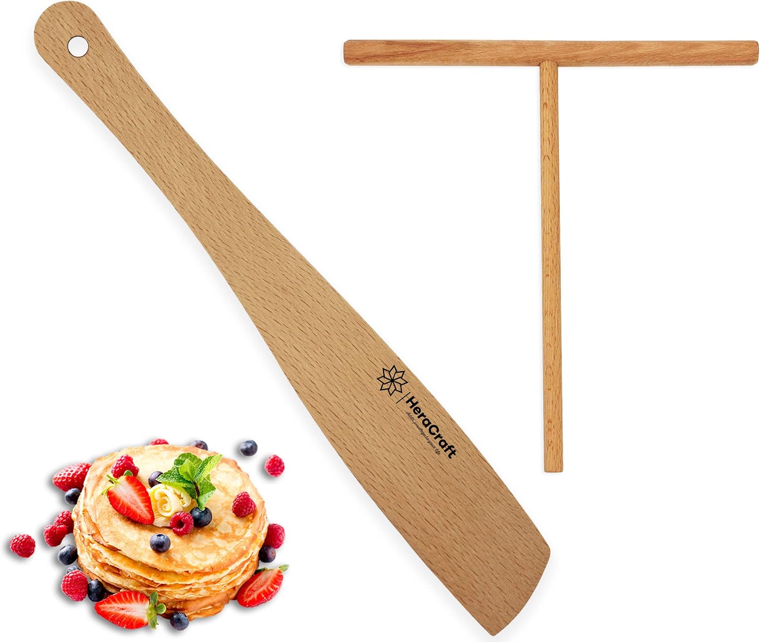Amazon.com: HeraCraft 2 pcs Premium 7" inc Crepe Spreader & Spatula Set ...