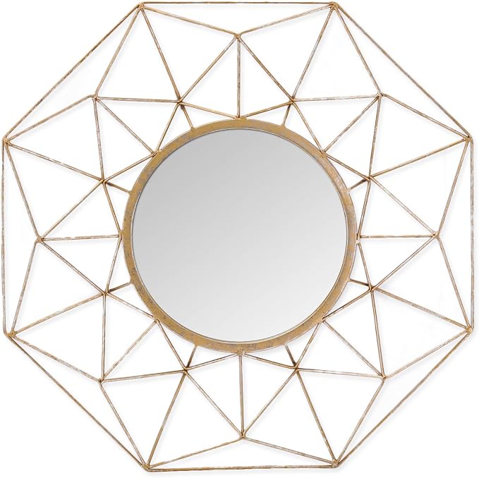 Amazon.com: Asense 24 Inch Metal Wall Circle Mirrors Decor Round ...