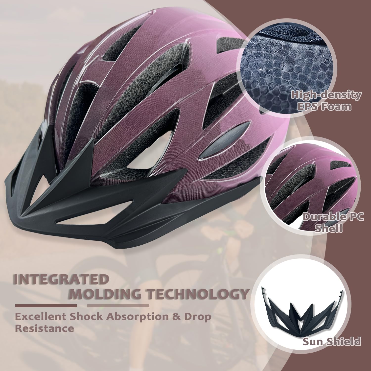 Snapklik.com : Bike Helmet Women Adult, Mountain & Road Bicycle Helmets ...