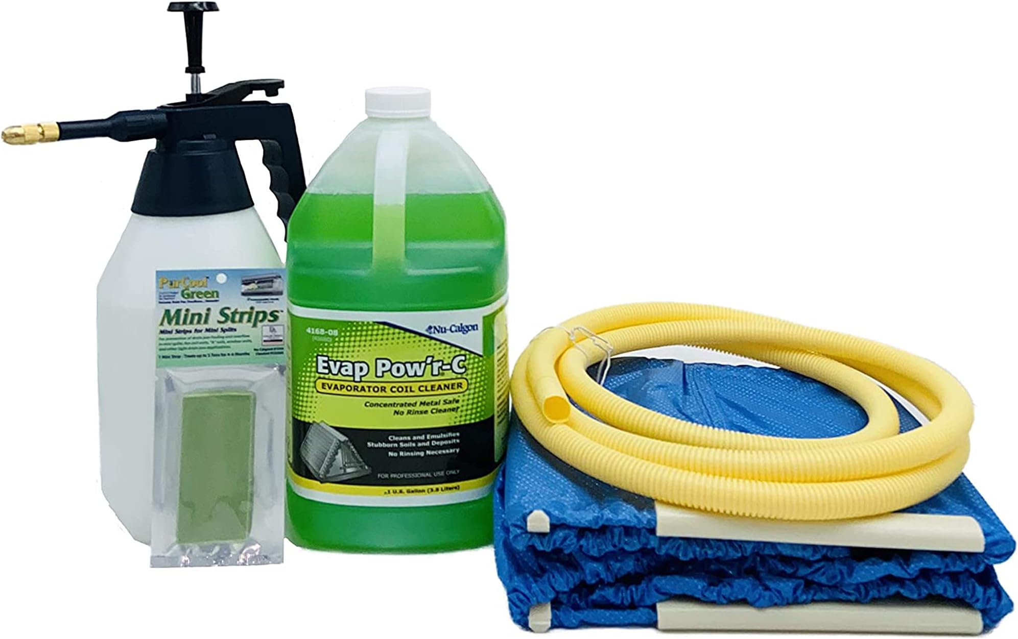 Amazon.com: Mini Split Cleaning Kit with 3.78L (Nu Calgon) Coil Cleaner ...