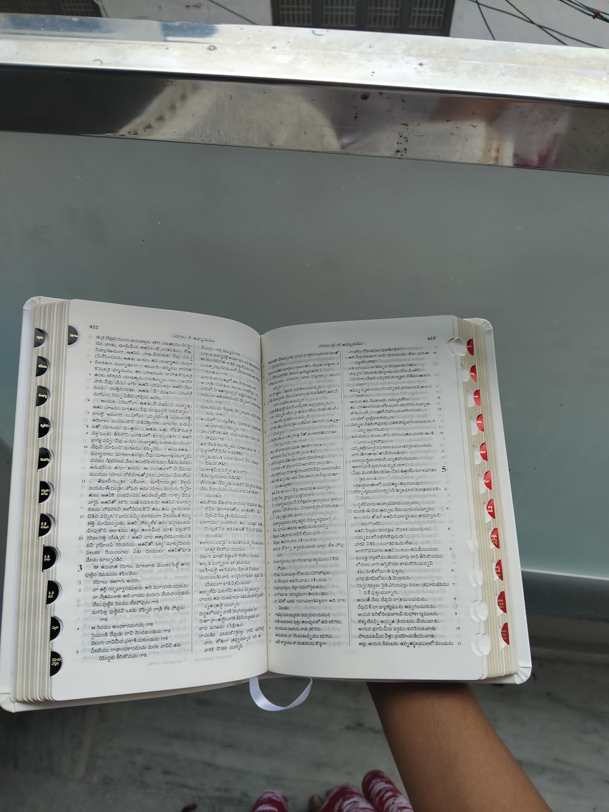 TELUGU OV GILT DY TI WHITE PU YAAP : The Bible Society of India: Amazon ...