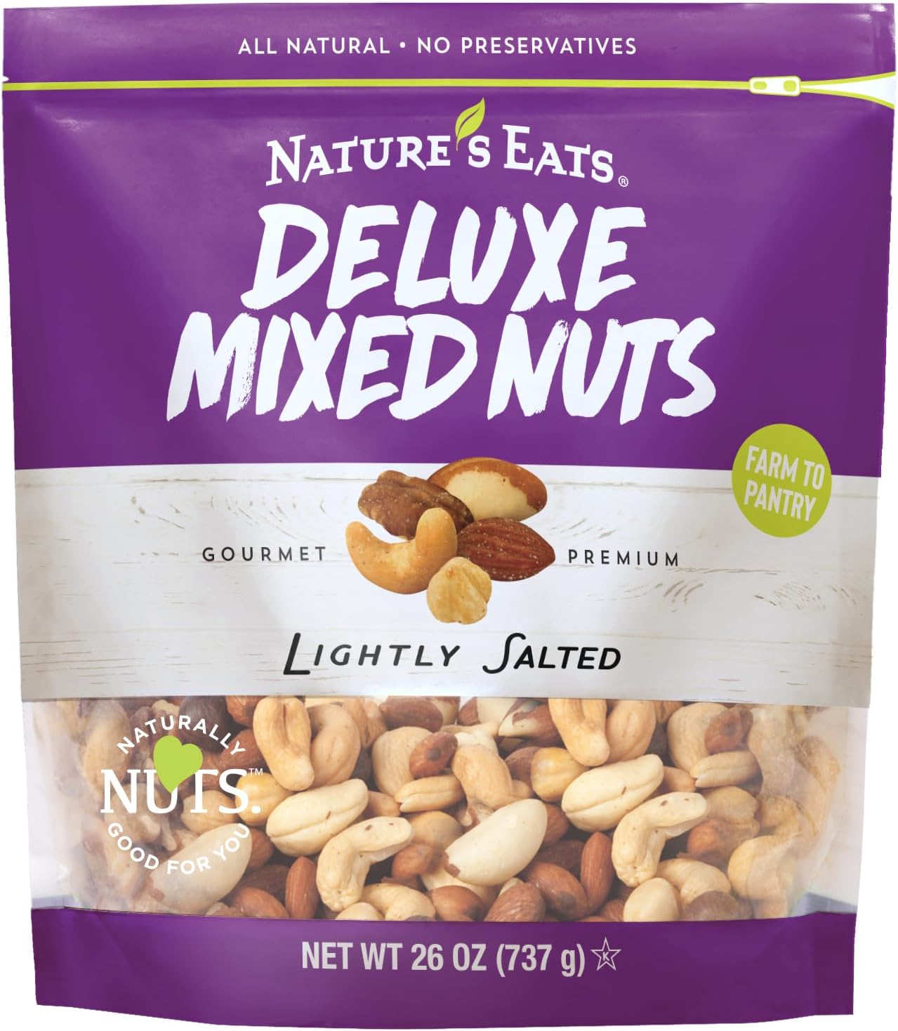 Amazon.com : Deluxe Mixed Nuts Lightly Salted 26oz : Grocery & Gourmet Food