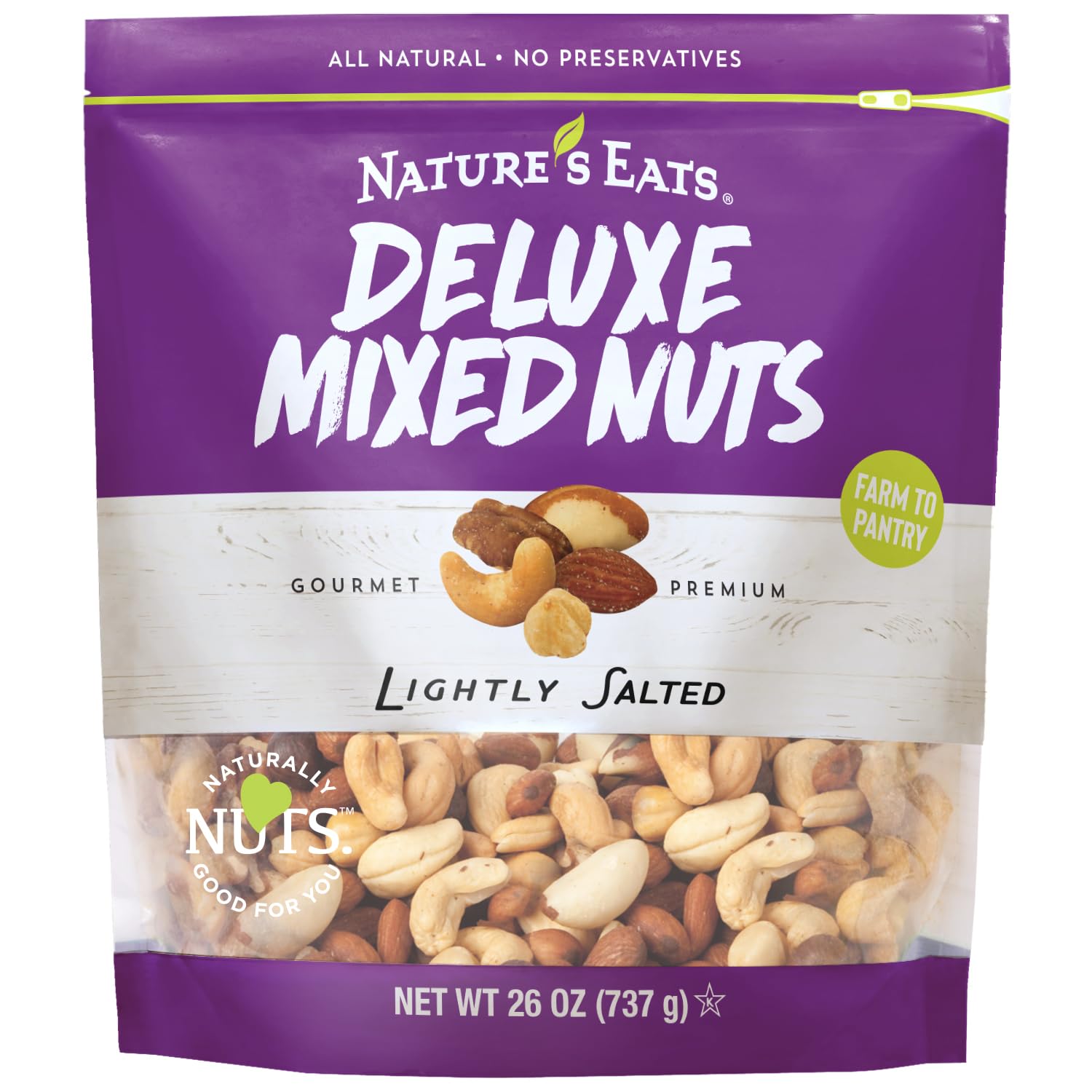 Amazon.com : Deluxe Mixed Nuts Lightly Salted 26oz : Grocery & Gourmet Food