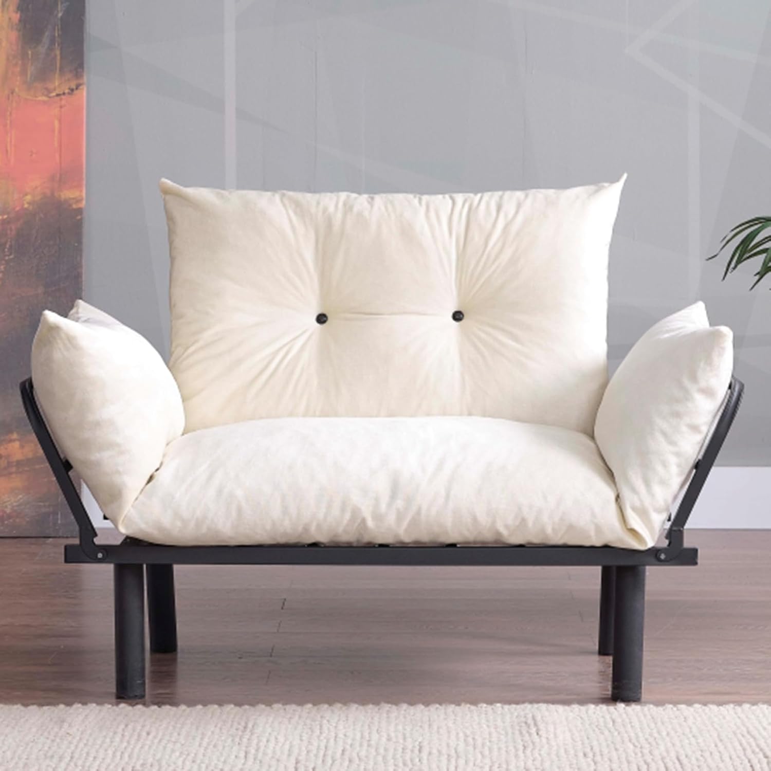 Amazon.com: HRVEOCEI 49" Mini Couch with Mattress Included, Small ...