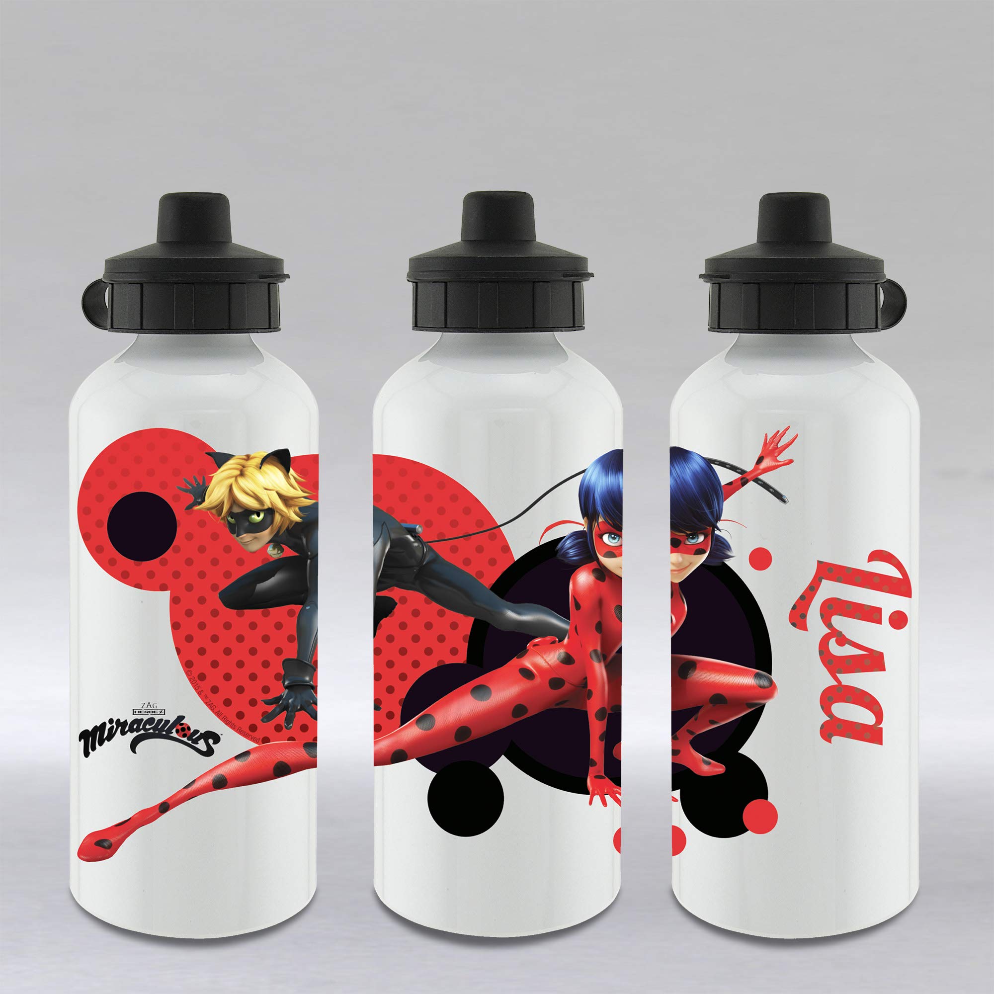 Personalized Planet Miraculous Ladybug and Cat Noir Aluminum Water ...