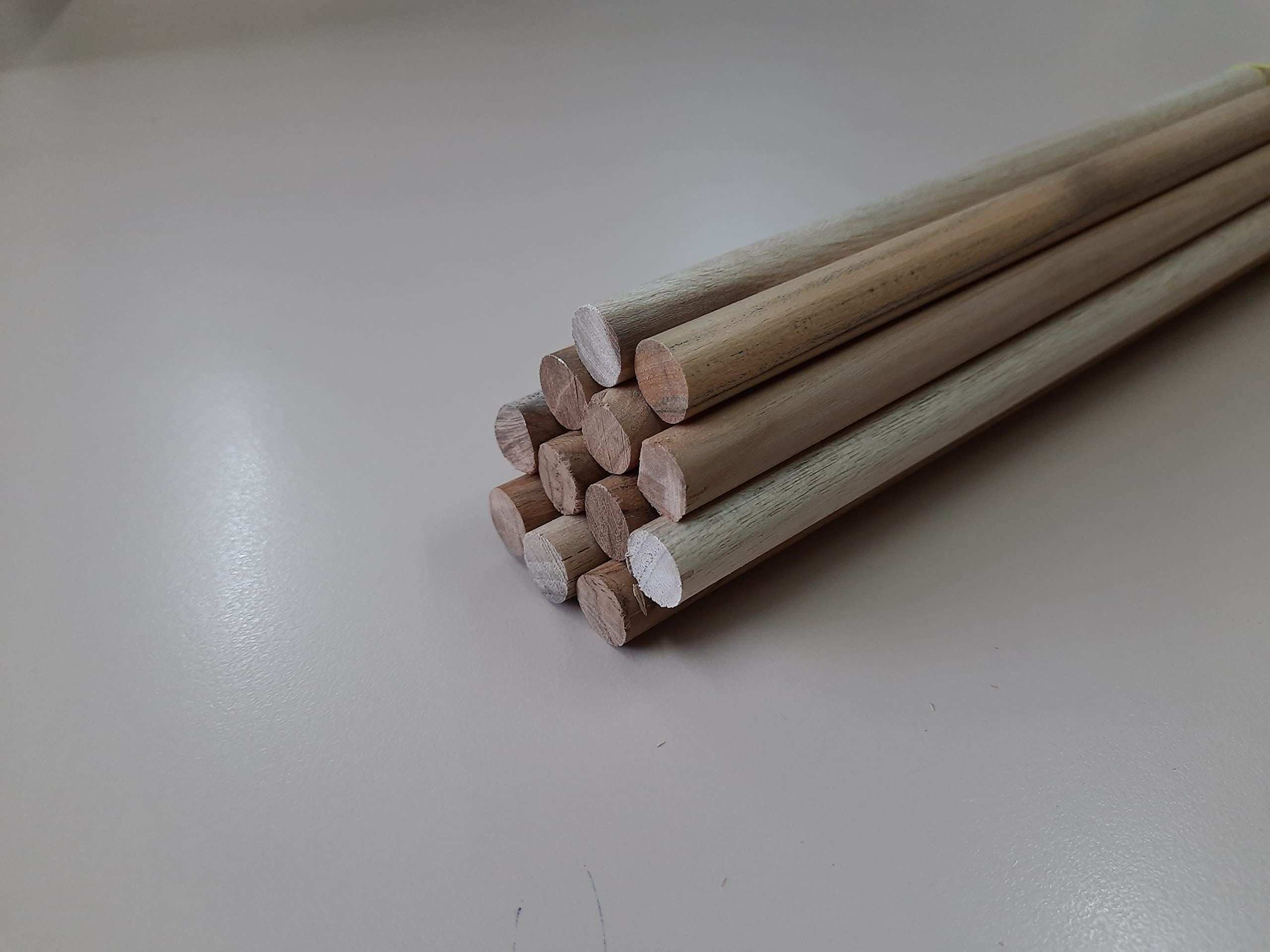Teak Wood Round Stick (6 inch) (Pack of 10) : Amazon.in: Home & Kitchen