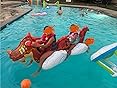 Amazon.com: Giant Dragon Pool Float- 2 Person Rider for Double The Fun ...