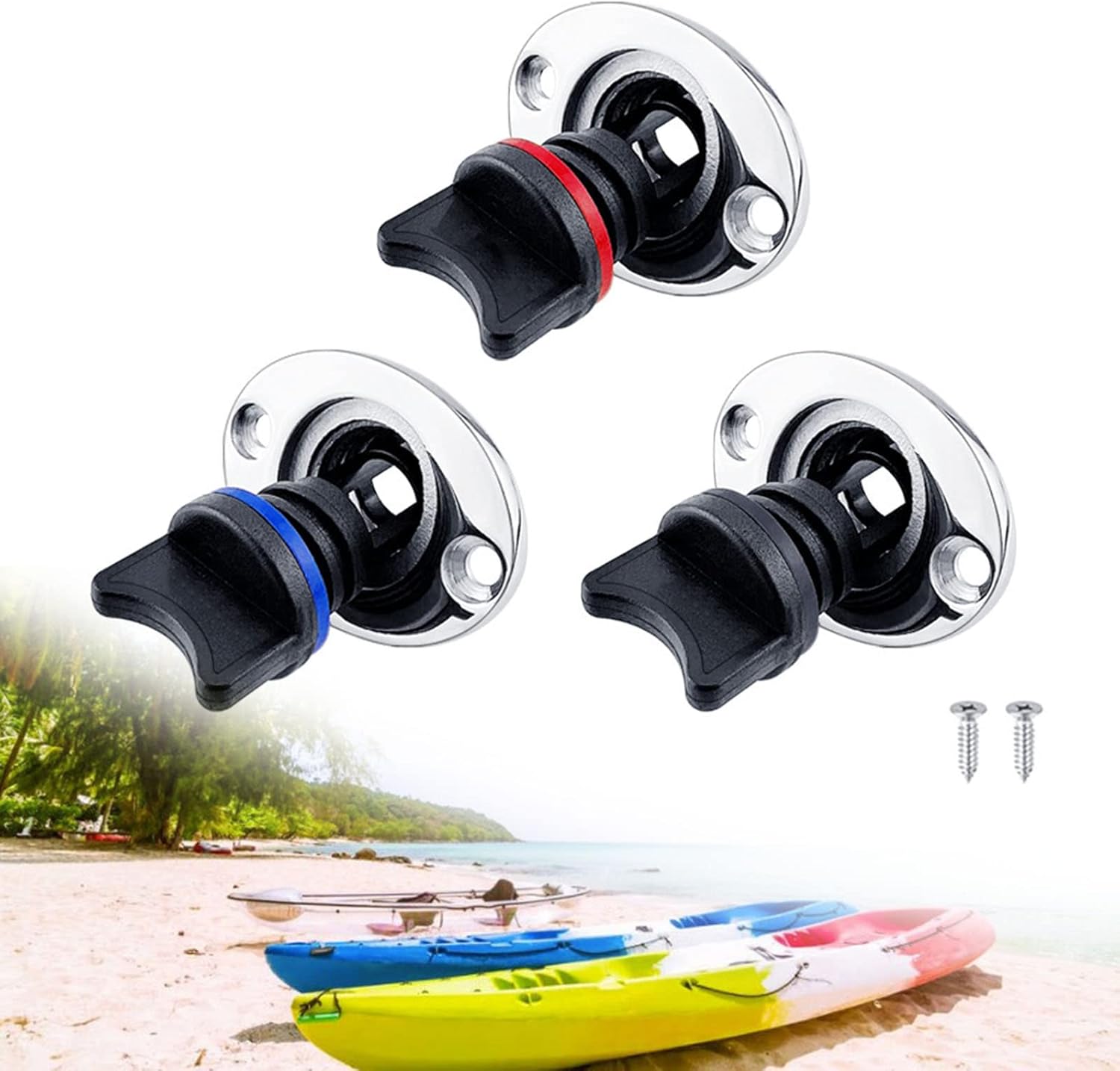 SPORTARC 3 Pcs Boat Drain Plug, Universal 25mm 1inch Replacement ...