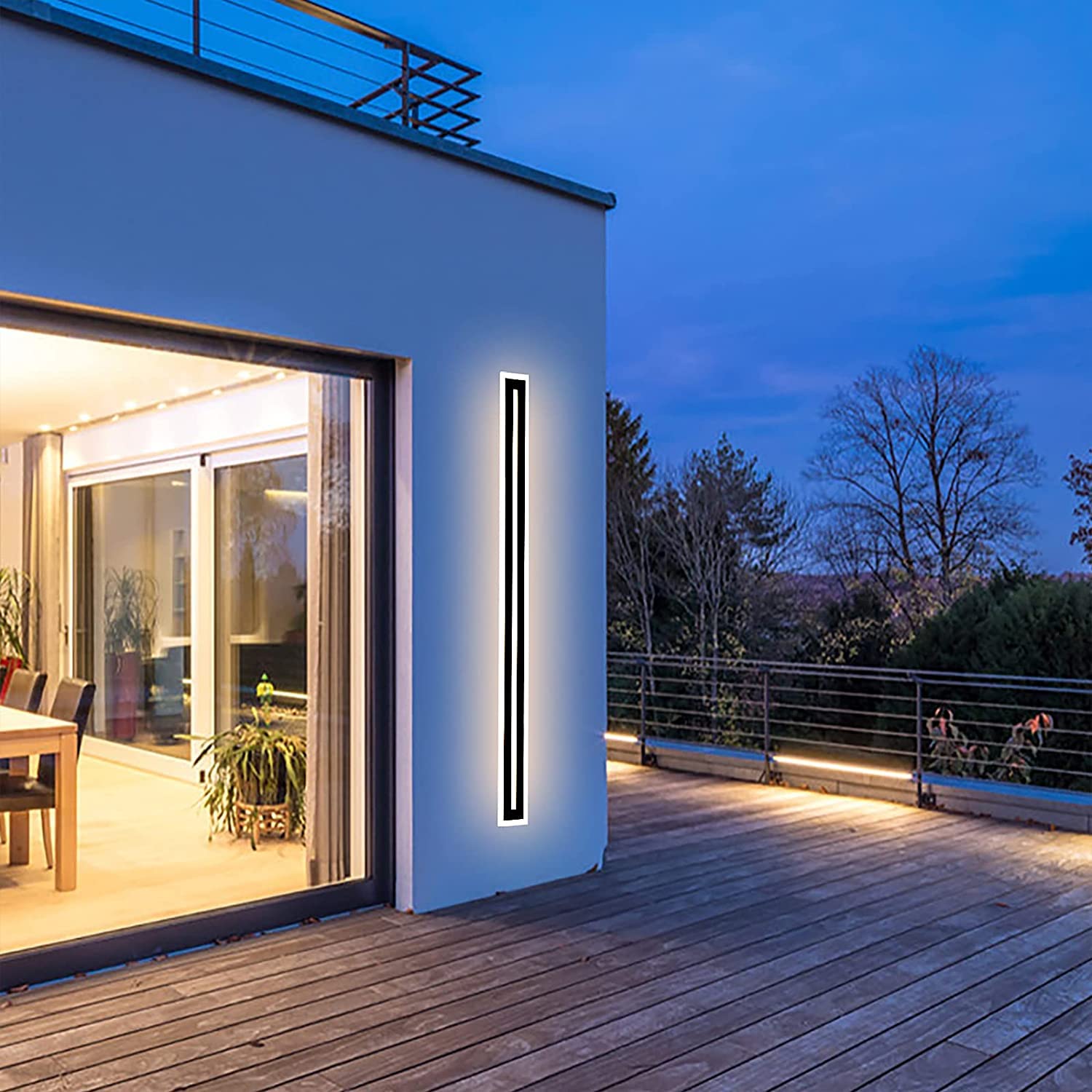 LS-PRO (60 inch/ 40w Outdoor Long Strip Modern LED Wall Lighting ...