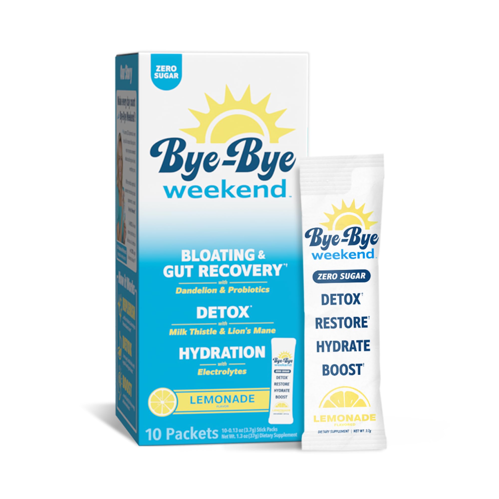 Amazon.com: Bye-Bye Weekend Recovery & Hydration Drink Mix ...