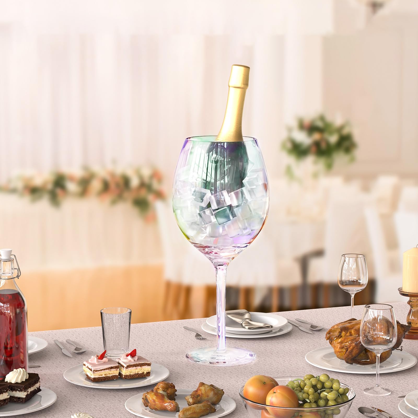 Large Wine Glasses For Centerpieces For Tables Handmade Creative Red