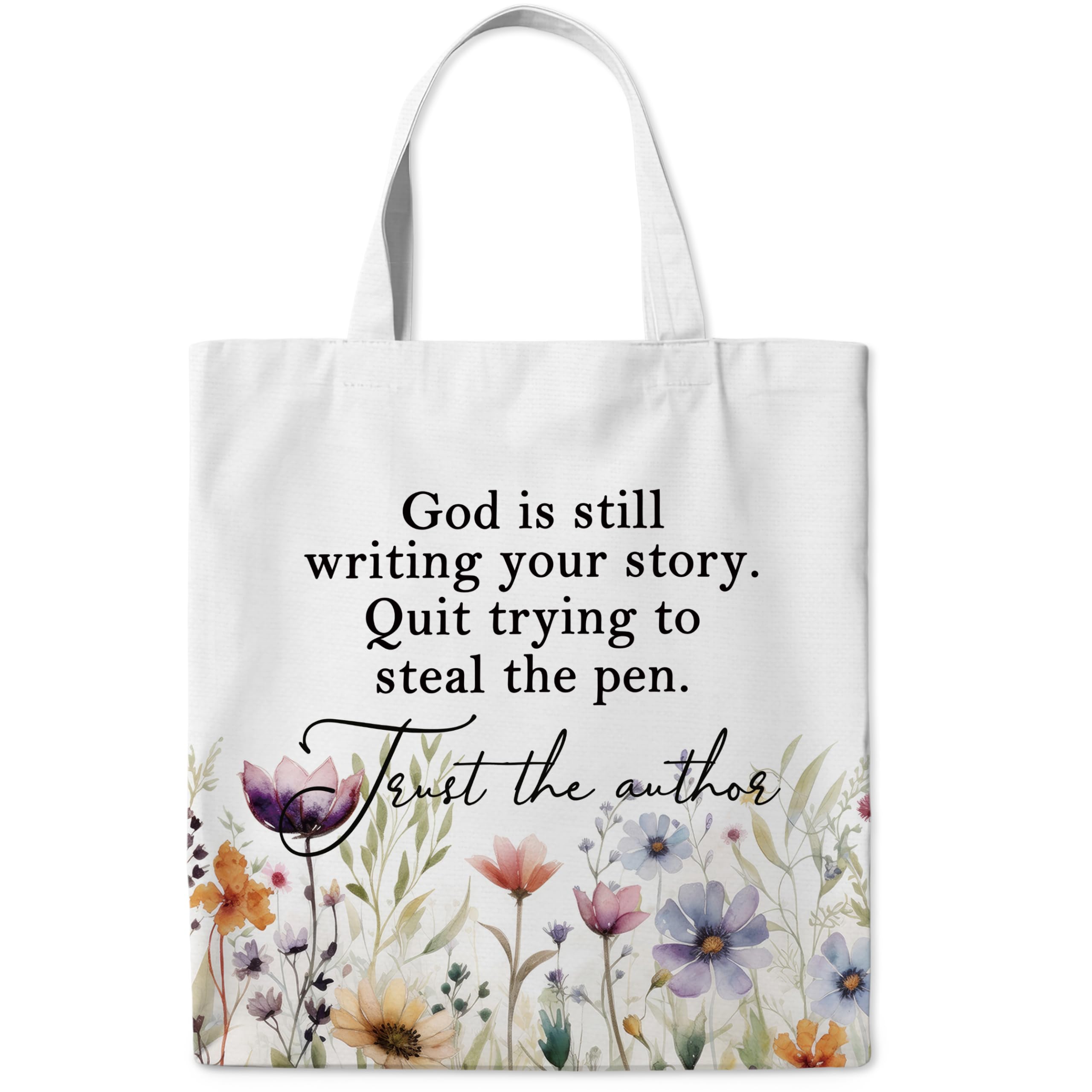 Amazon.com: WAITPI Christian Canvas Tote Bag, Christian Religious Small ...
