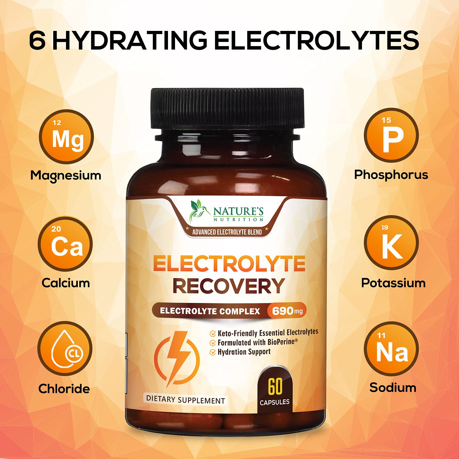 Electrolyte Salt Capsules - Keto Friendly Rehydration Recovery ...