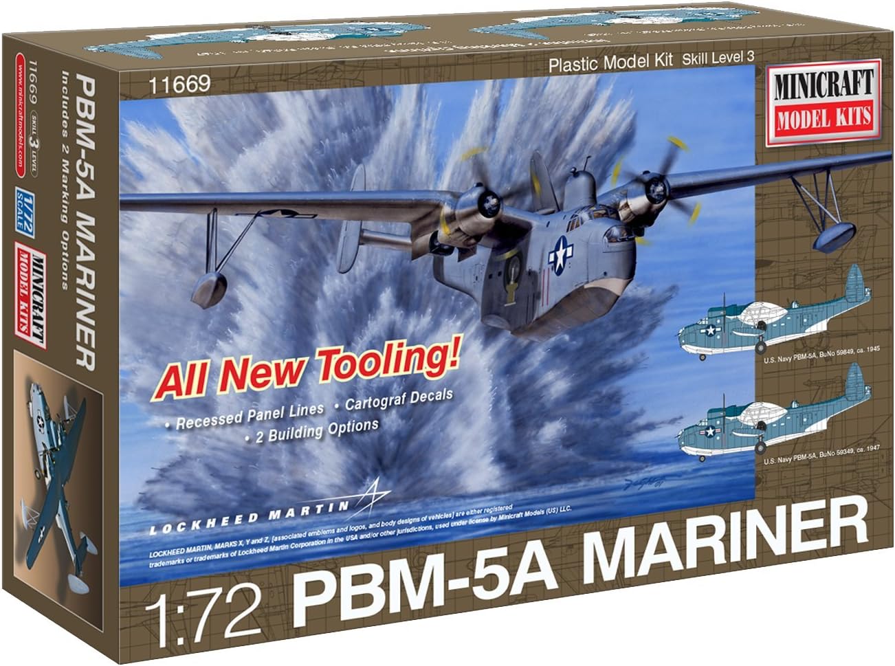 Amazon.com: Minicraft Martin Mariner PBM5/5A with 2 Marking Options ...