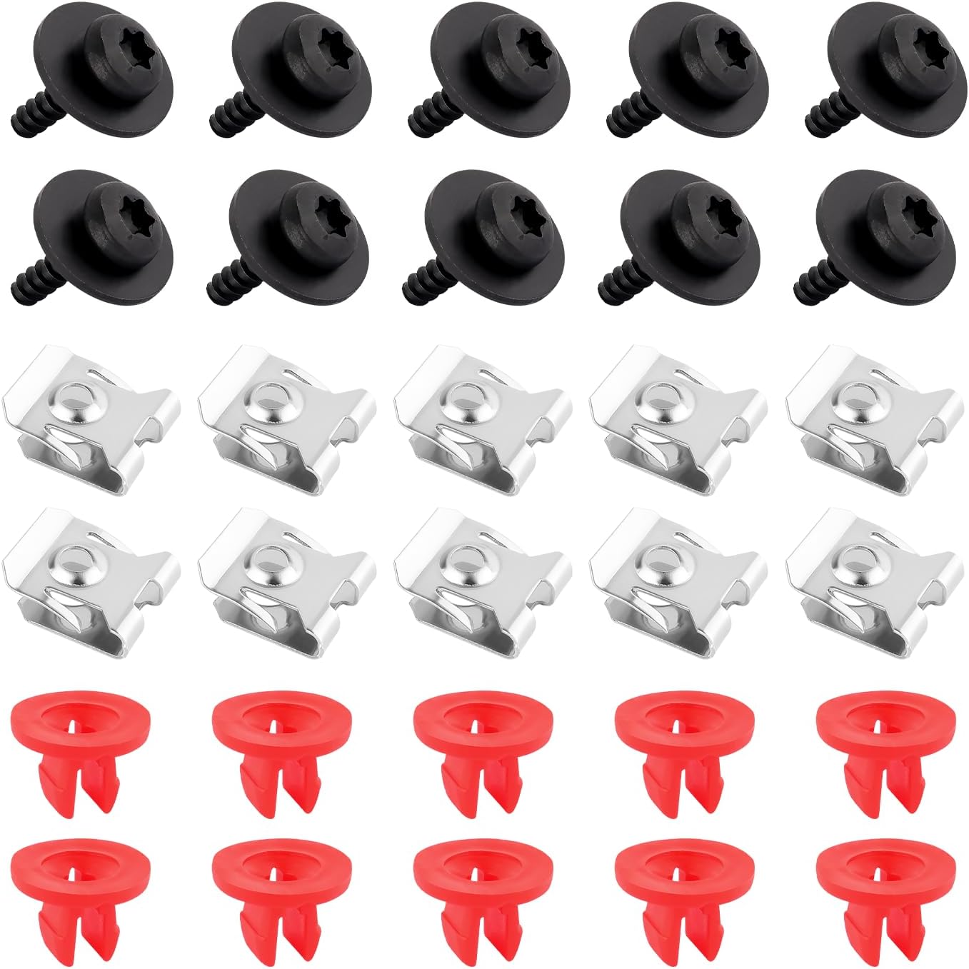 10 Sets Car Engine Splash Shield Screw Kit,T30 Torx Head Screw ...