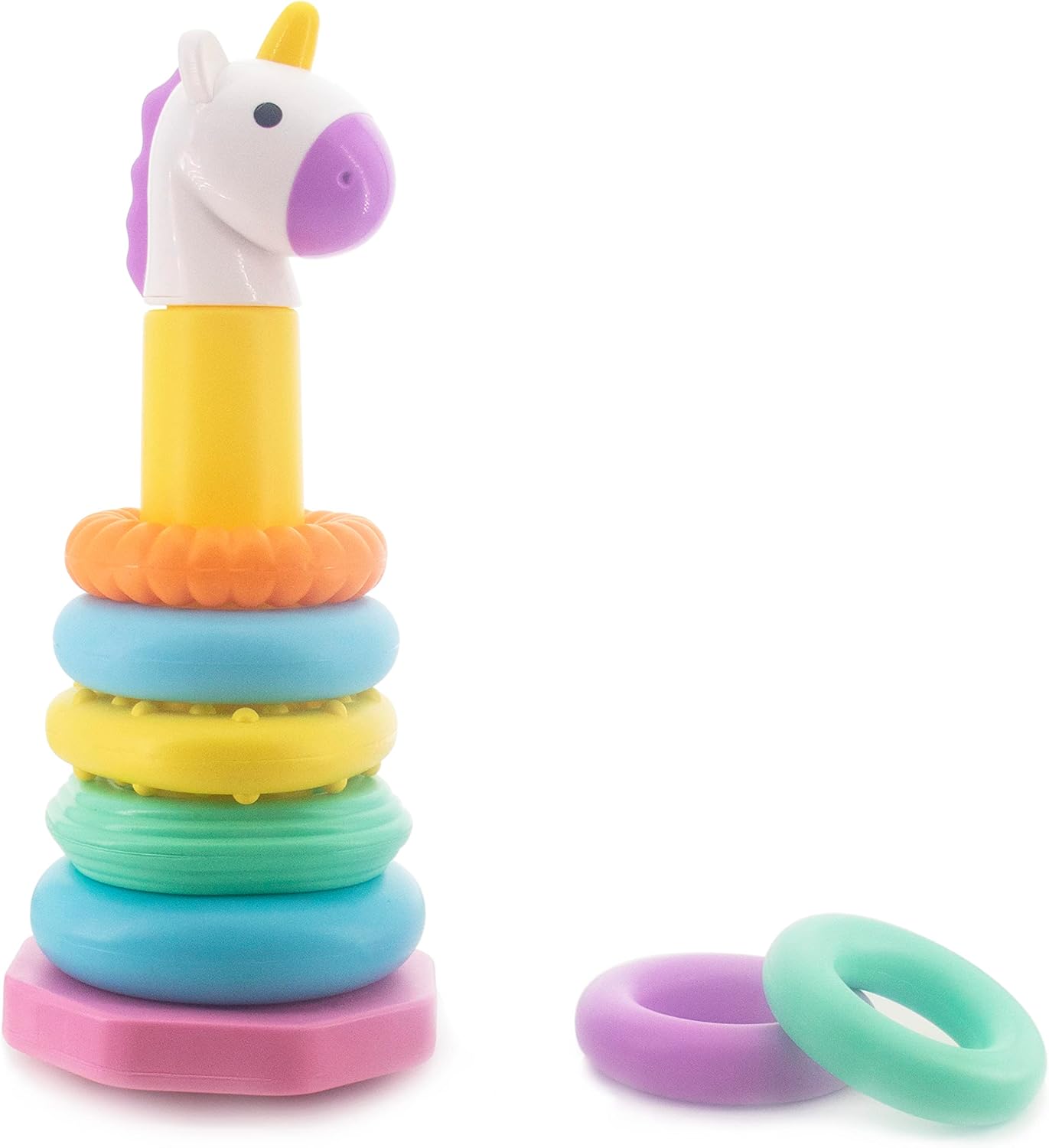 Amazon.com: FunTime Unicorn Montessori Stacking Toys, Educational ...