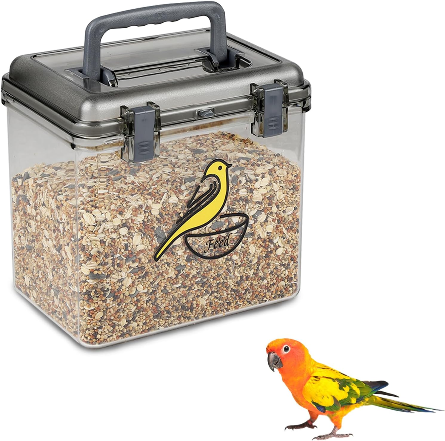 Burgon & Ball Tin Bird Food Storage, 25 cm Height x 18 cm Diameter ...