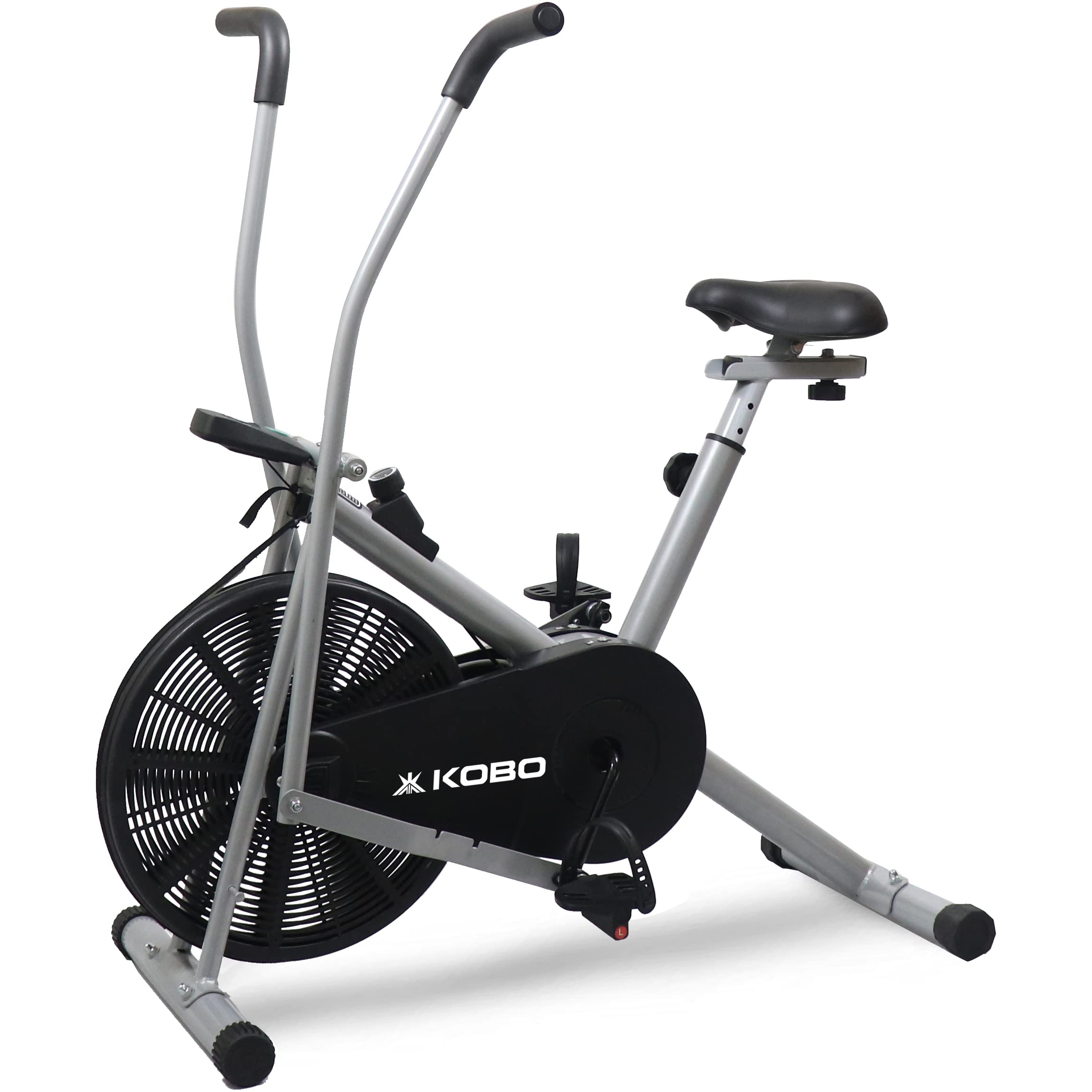 Kobo Air Bike Exercise Cycle For Home 120 Kg User Weight | Exercise Bike For Home Gym 2 in 1 ...