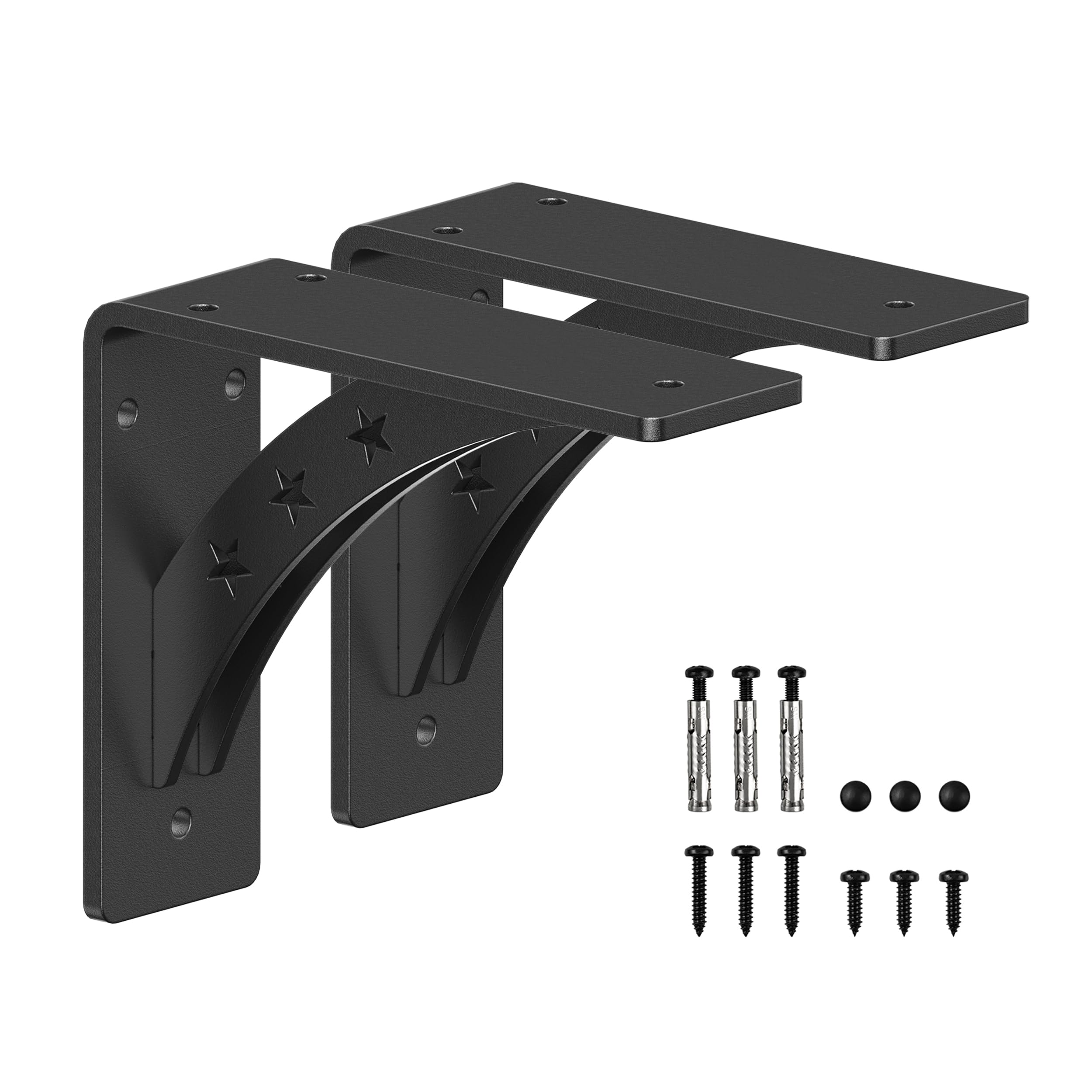 Amazon.com: PICESA Heavy Duty Shelf Brackets，max Load 900 LBS,Premium ...