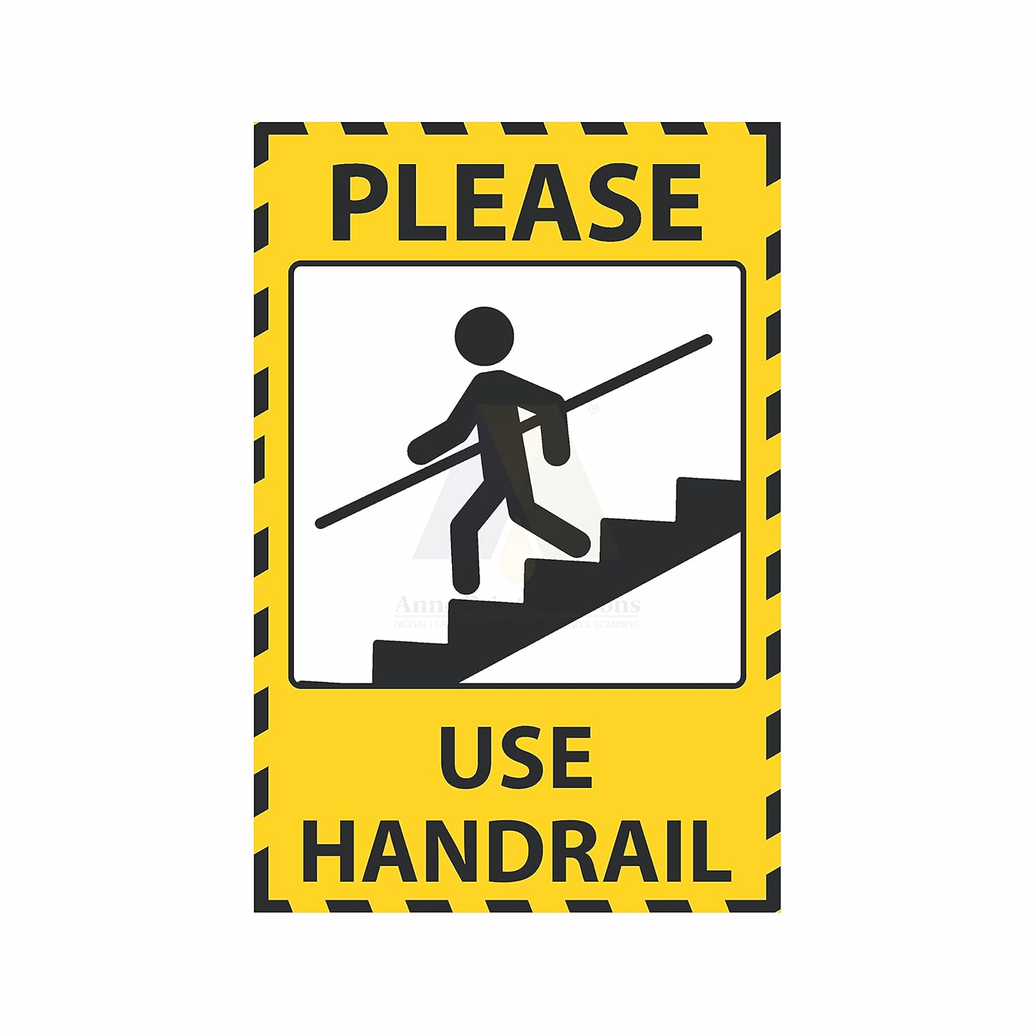 Buy Anne Print Solutions® Please Use Handrail Self Adhesive Vinyl ...