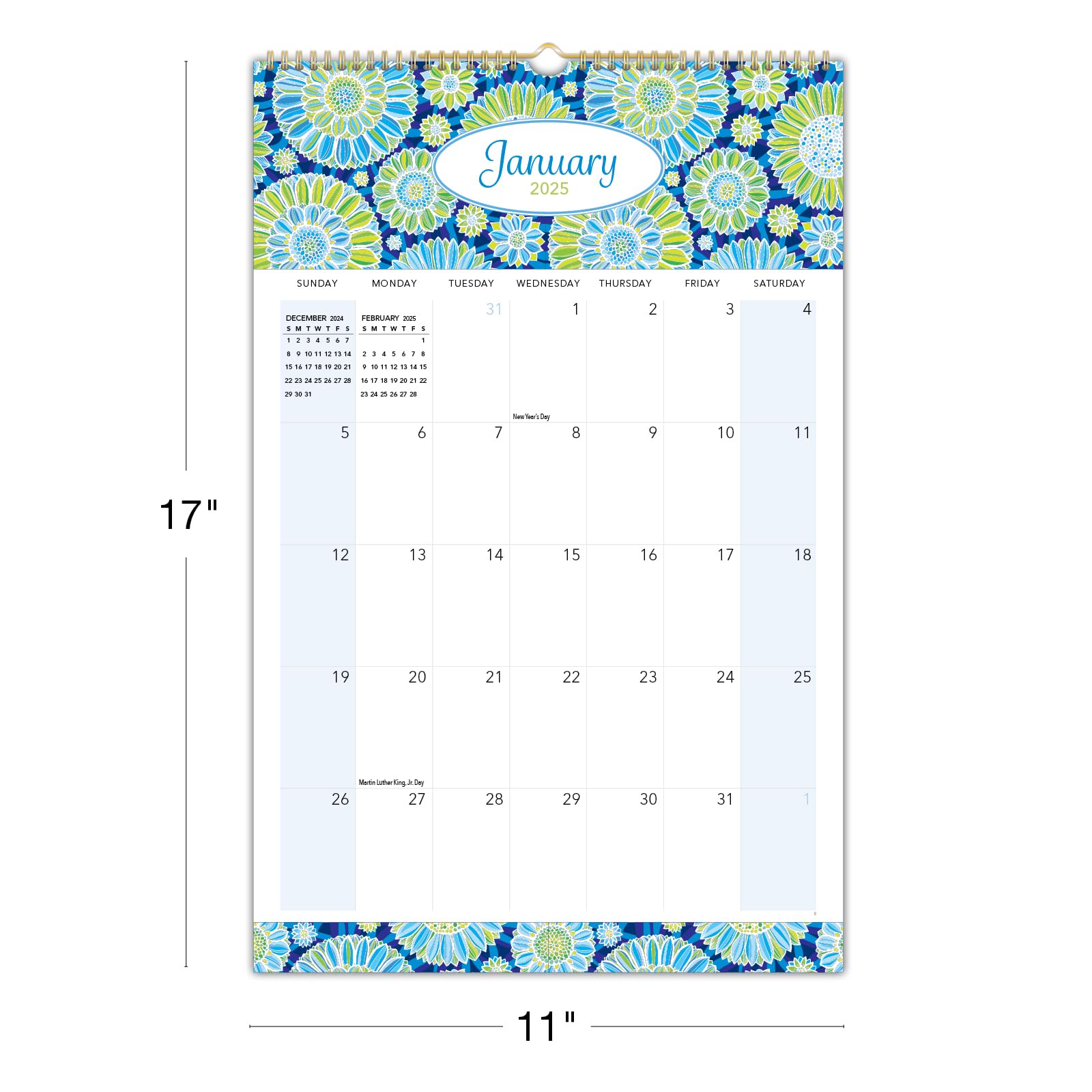Snapklik.com : Global Printed Products 2024-2025 Wall Calendar - 11"x17 ...