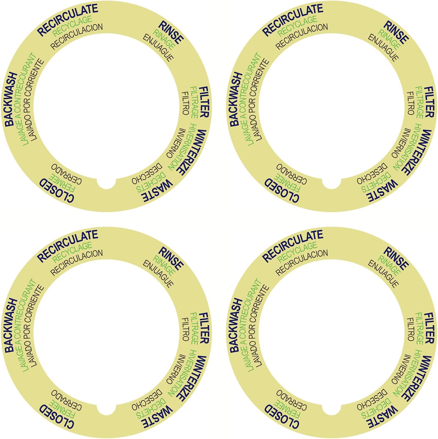 Amazon.com : Pentair 272599 Top Mount Valve Label Replacement Tagelus ...