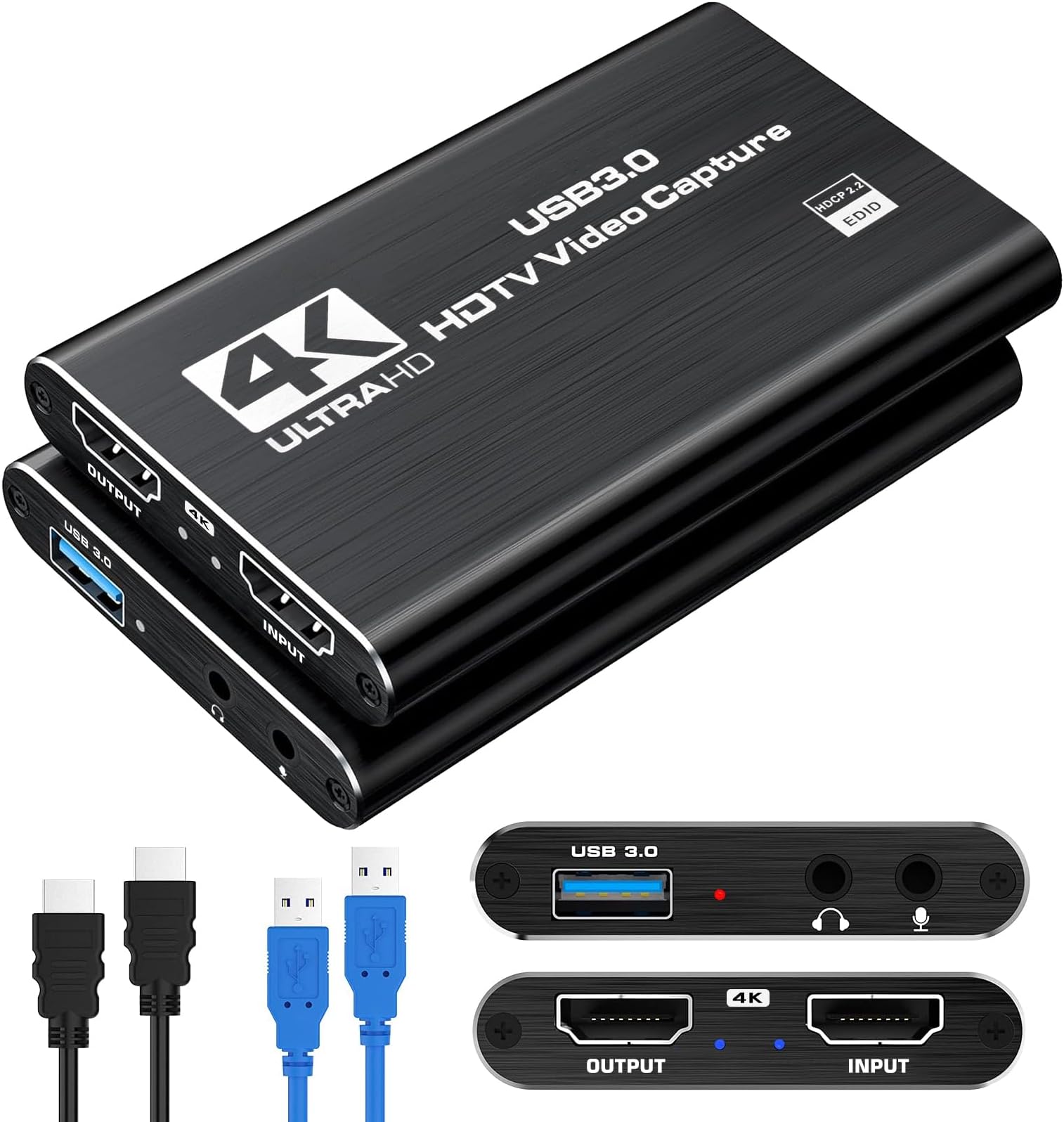 Lemorele Video Capture Card USB C to Dual HDMI 1080P 60Hz, HDMI Capture ...