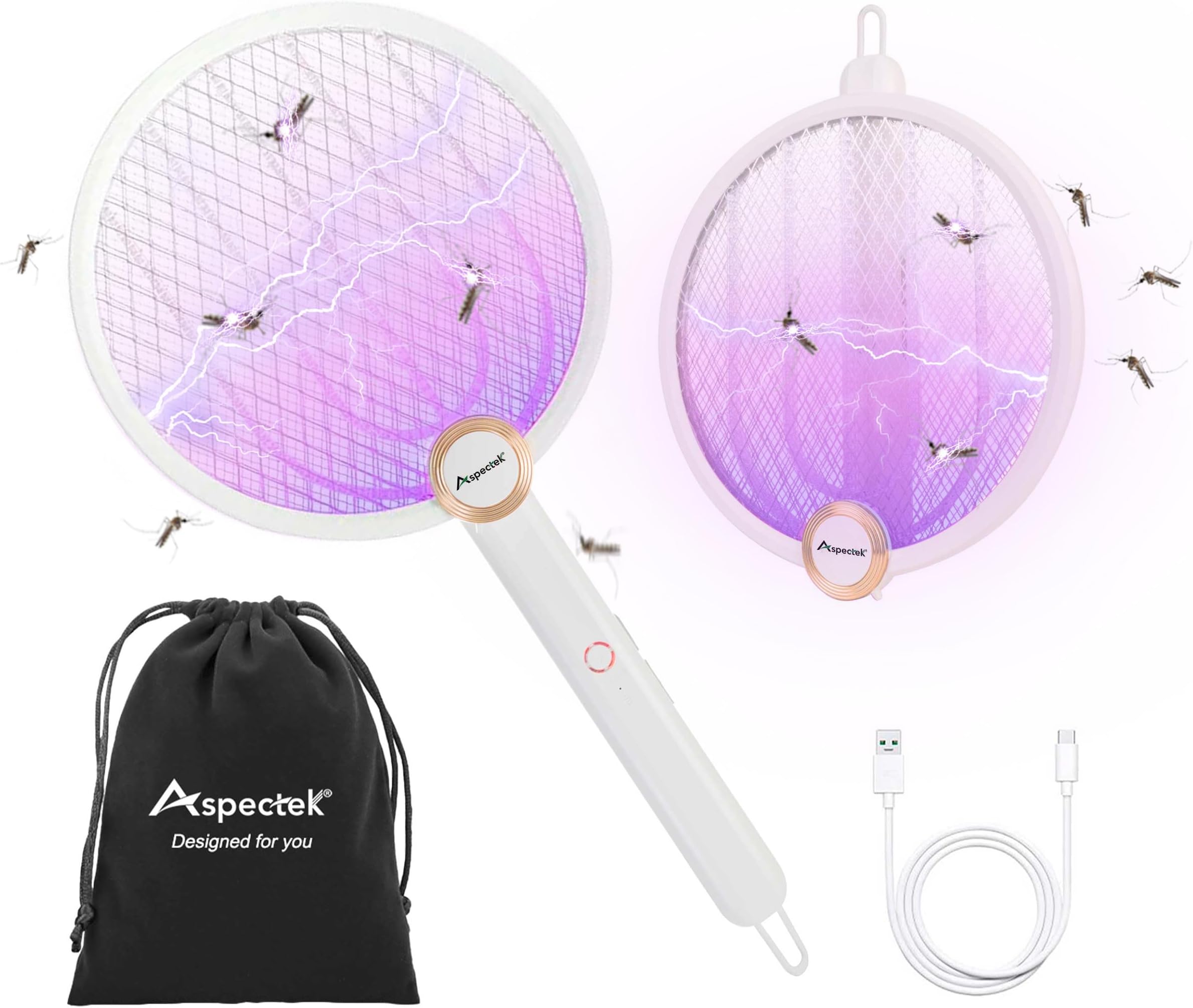 Amazon.com : Swift Catch Electric Fly Swatter Racket, Hanging Bug ...