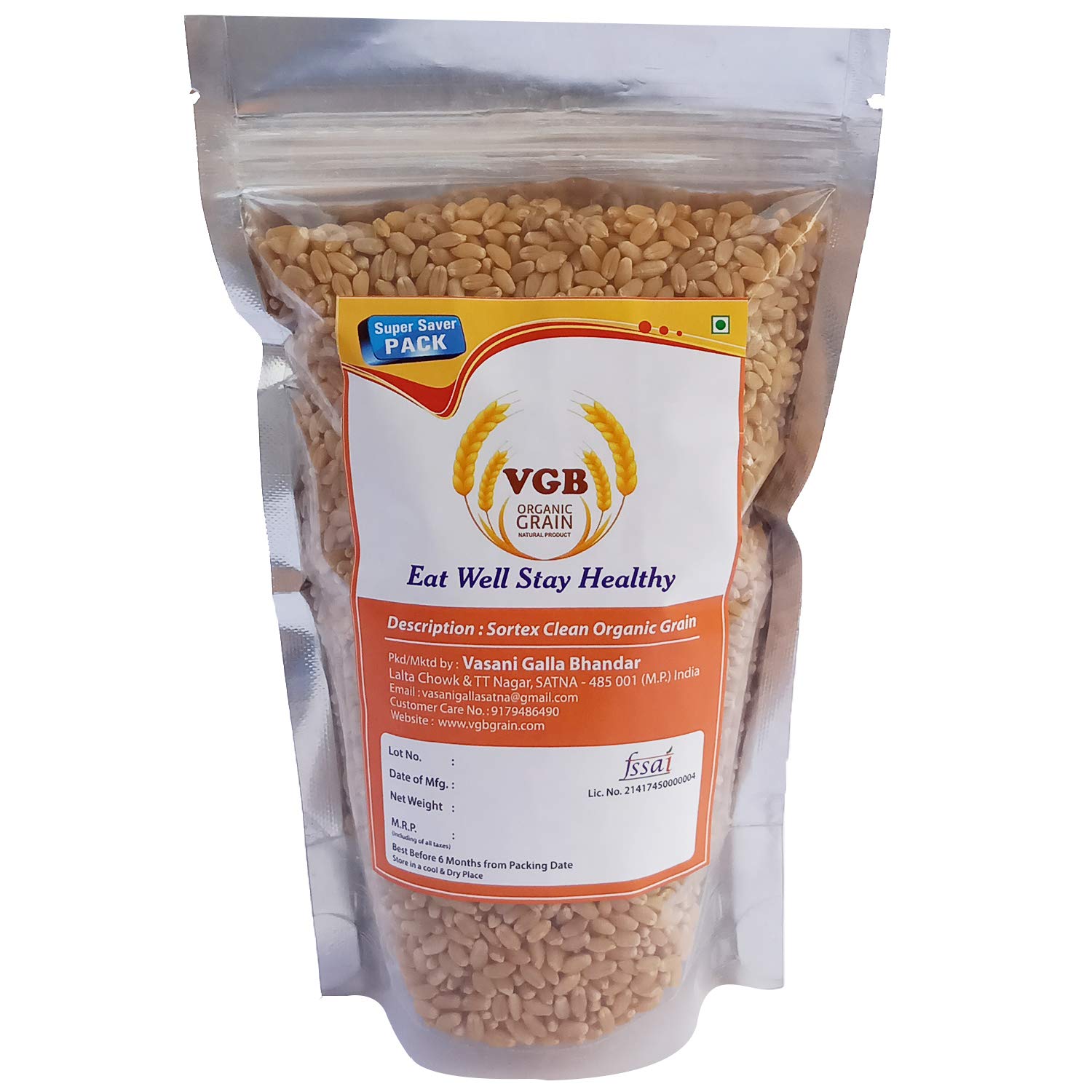 Vgbnp 100 Natural And Original Sharbati Wheat New Crop Wheat ...
