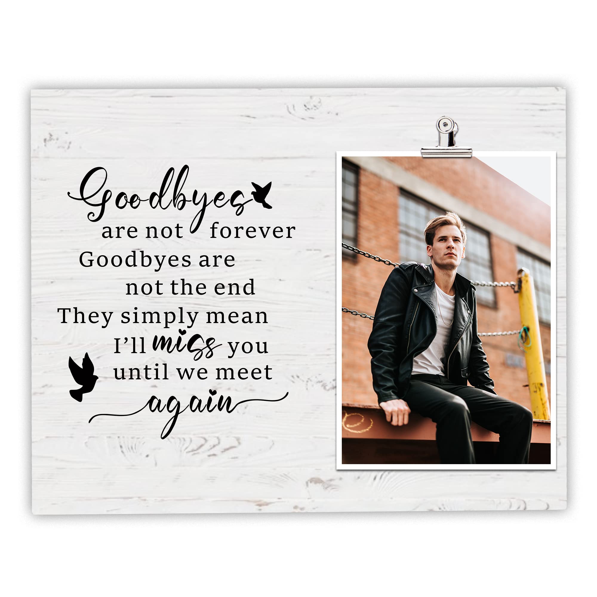 Amazon.com - Goodbyes are not forever-Memorial Picture Frame Holds 4x6 ...
