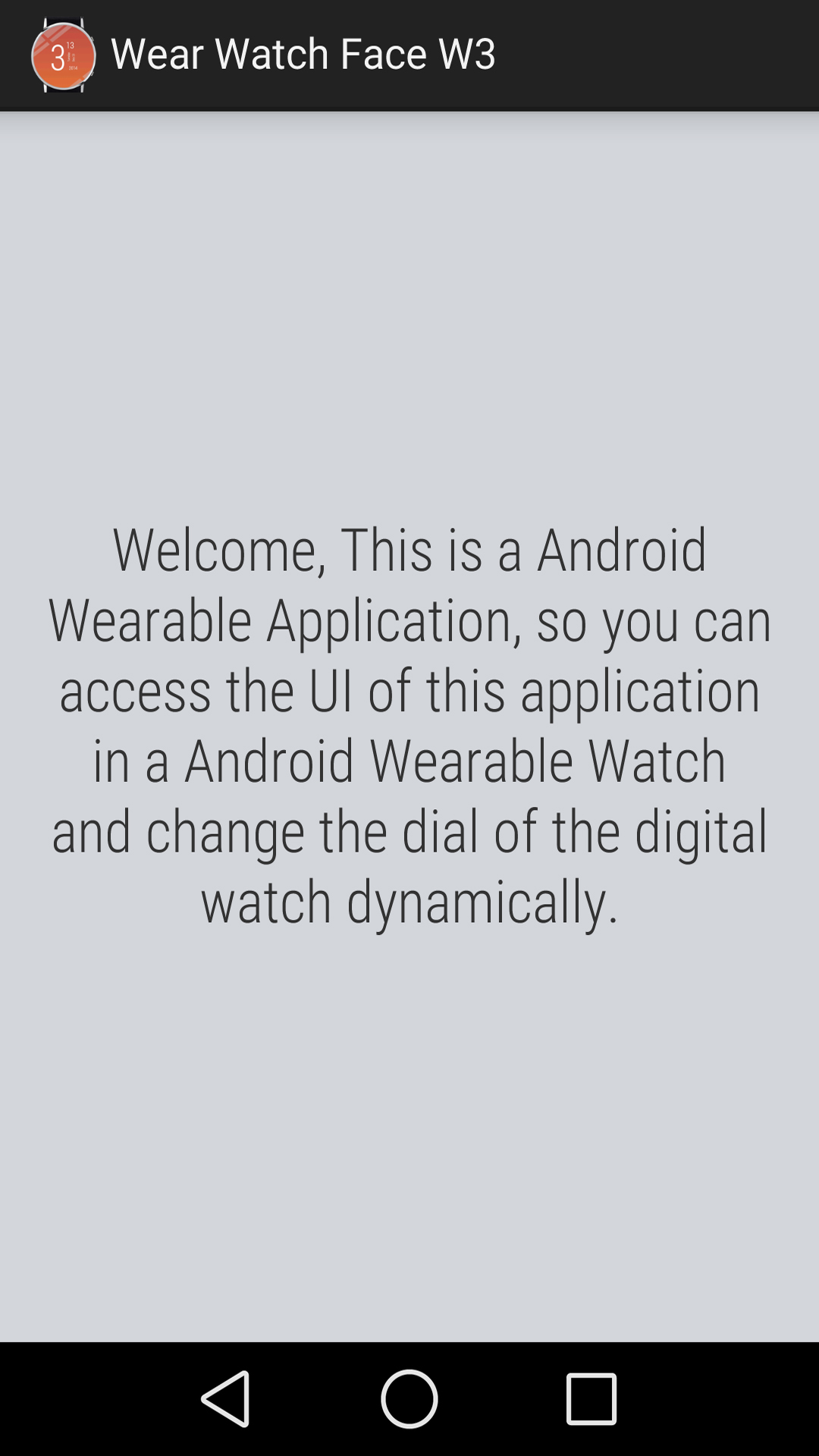 Wear Watch Face W3 - App on Amazon Appstore