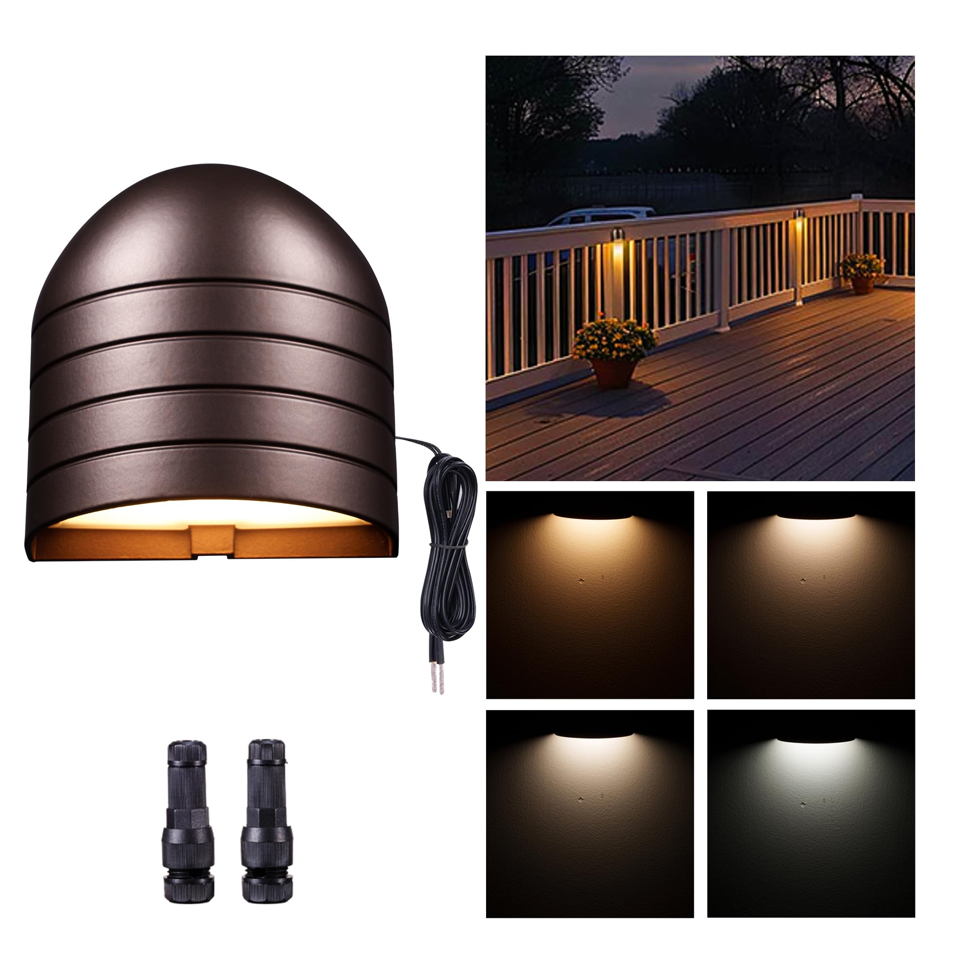 Varmtalys Low Voltage Deck Light - 12V LED Step Light Outdoor, 2700K ...