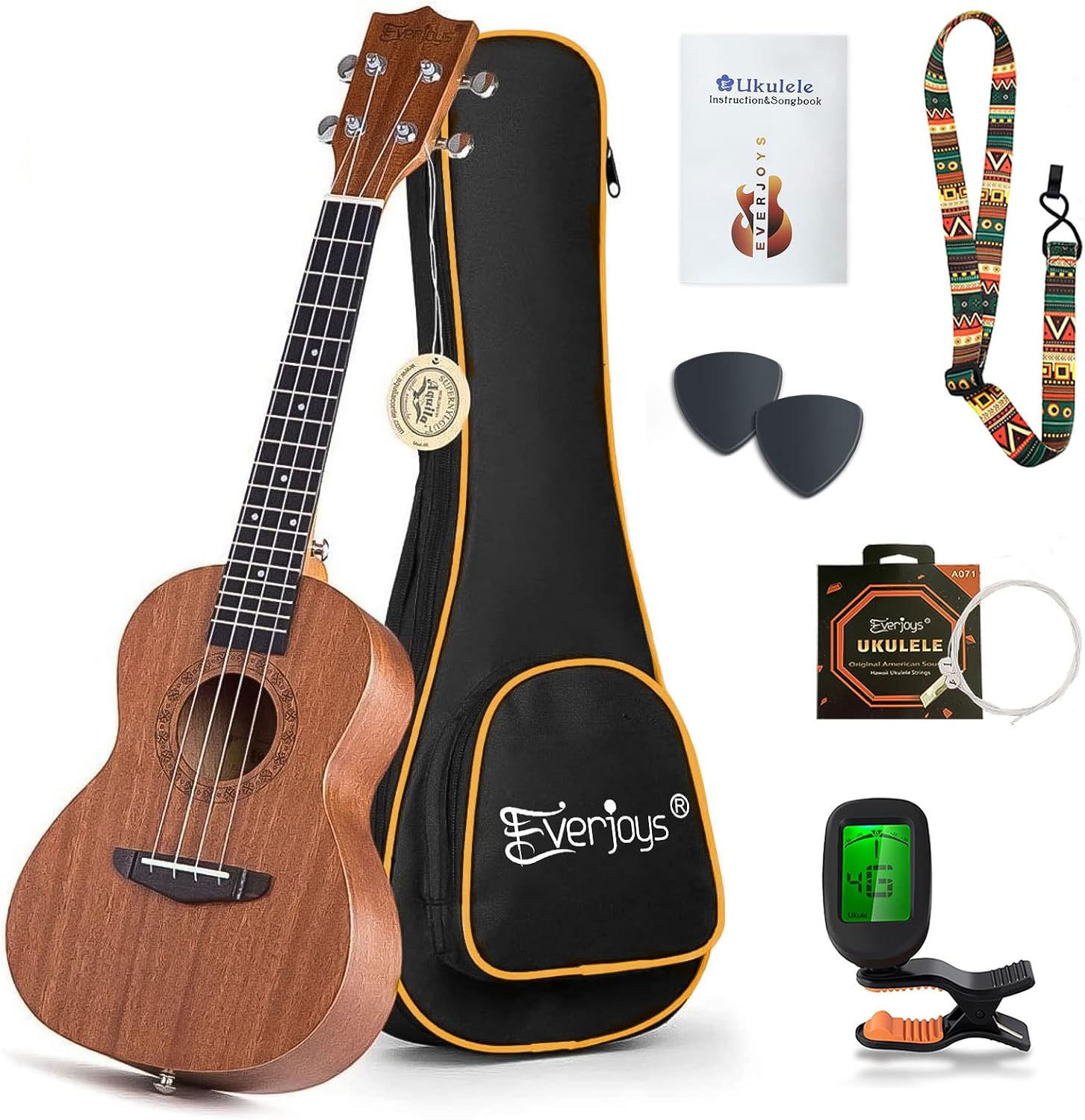 Concert Ukulele Mahogany - 23 inch Professional Wooden Ukulele Free ...