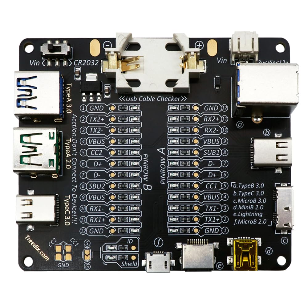 Treedix USB Cable Data Line Test Board USB Cable Checker Data Wire ...