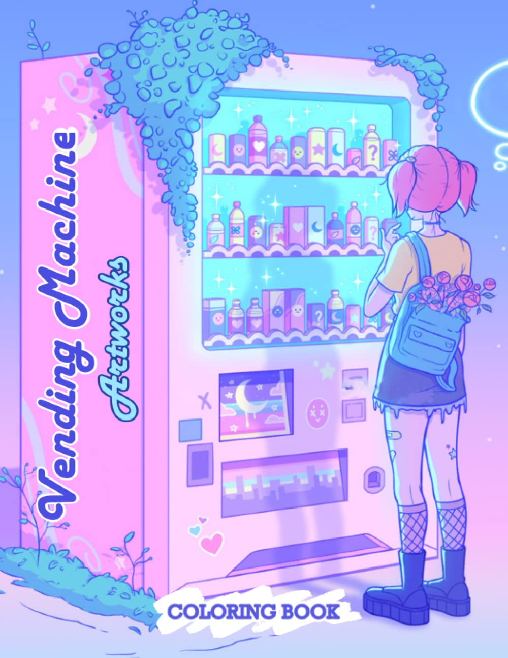 Buy Vending Machine Artworks Coloring Book: High Quality Illustrations ...