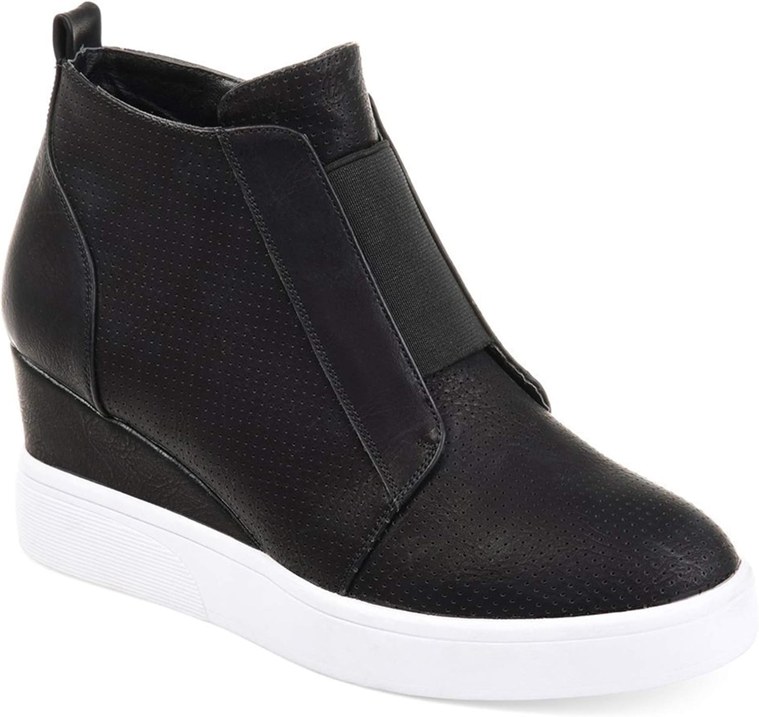 Athlefit Women's Wedge Sneakers Hidden Heel Platform Wedge Booties ...
