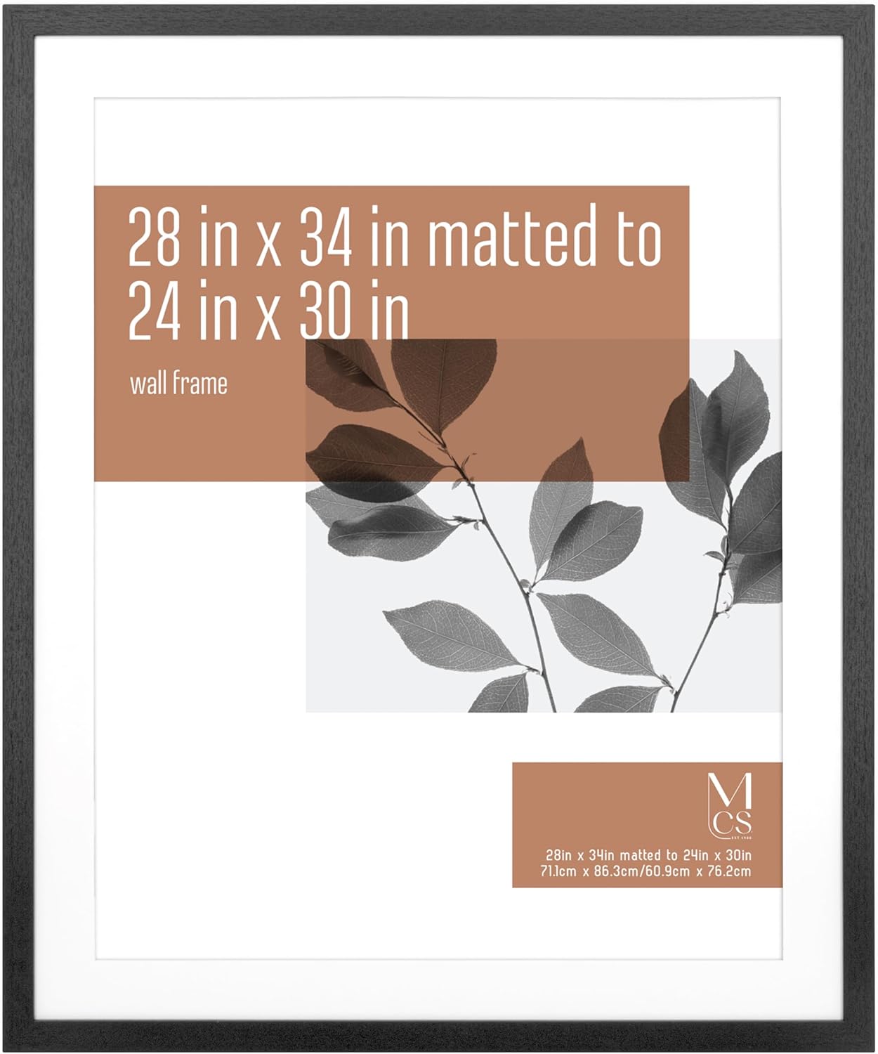 Amazon.com - MCS Studio Gallery 28x34 Poster Frame, Display Pictures ...