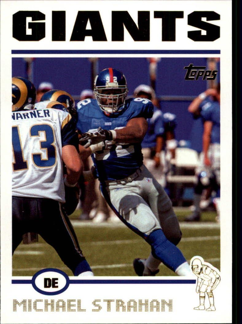 Amazon.com: 2004 Topps Collection Football Card #141 Michael Strahan ...