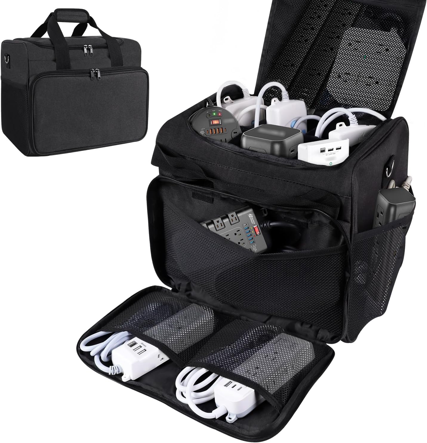 Amazon.com: BUBM 3pcs Double Layer Electronic Organizer, Travel Gadgets ...