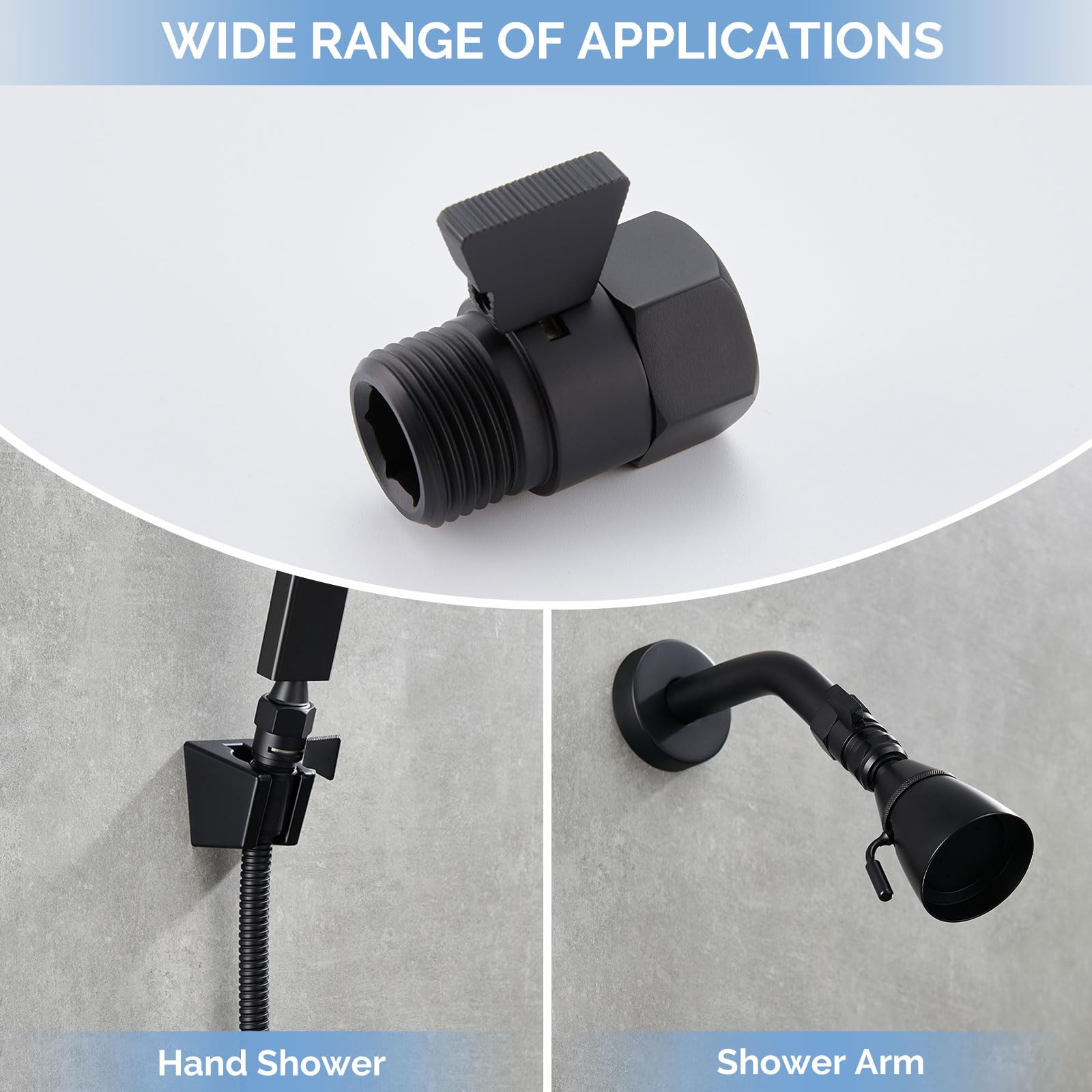 Snapklik.com : Shower Valve, Brass Water Flow Shut Off Valve For Hand ...