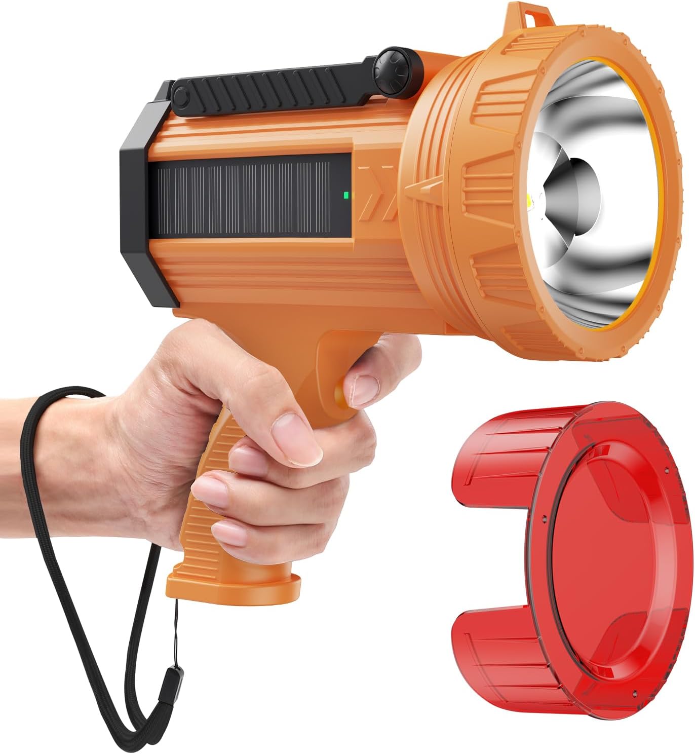 BUYSIGHT - 1000,000 Lumens 600 Yard Range Rechargeable Flashlight ...