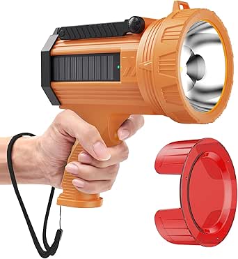 BUYSIGHT Rechargeable Spotlight Flashlight, 1000,000 lumens 600 Yards ...